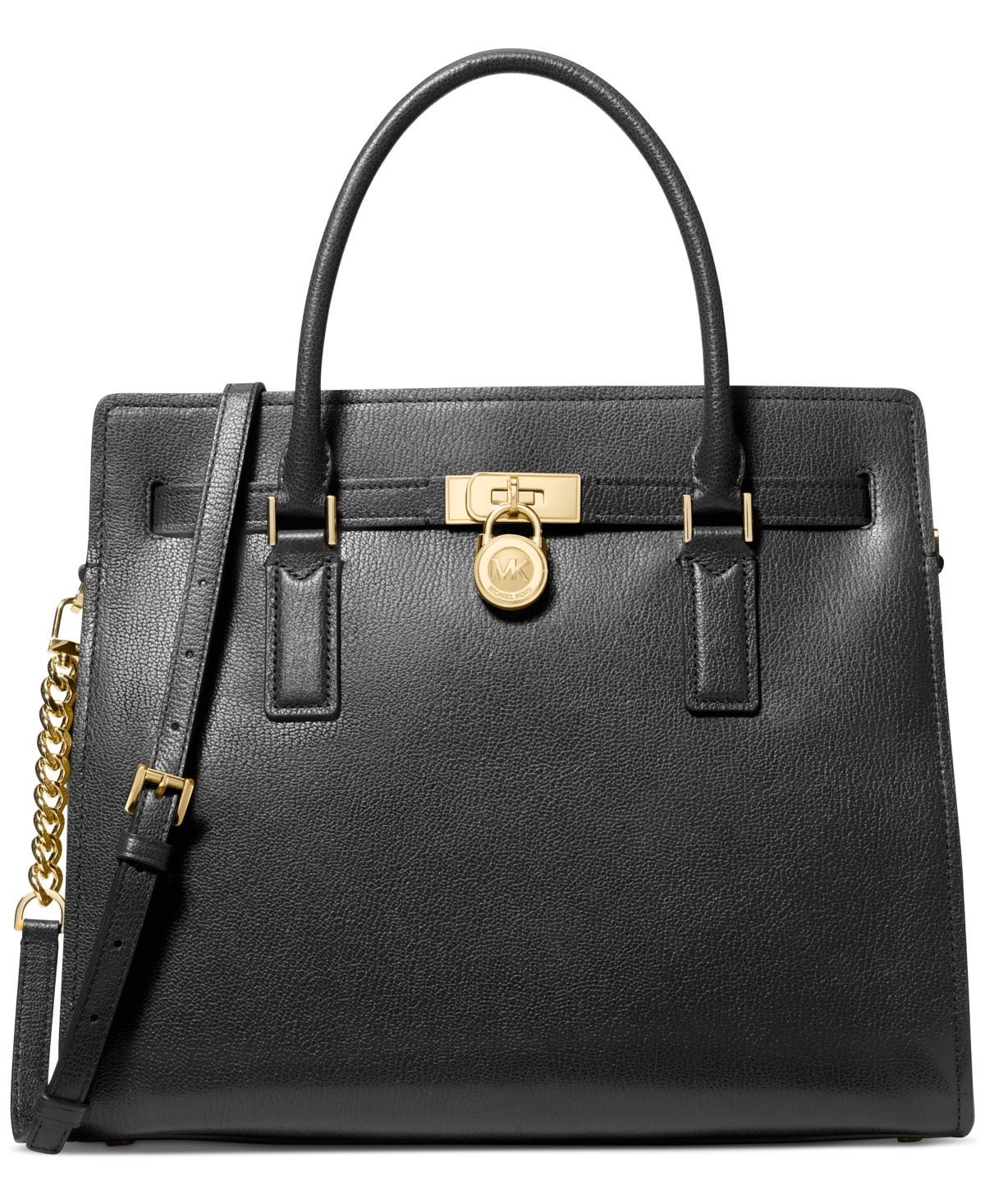 Click here for Michael Kors Hamilton Moderne Large Leather Satche... prices