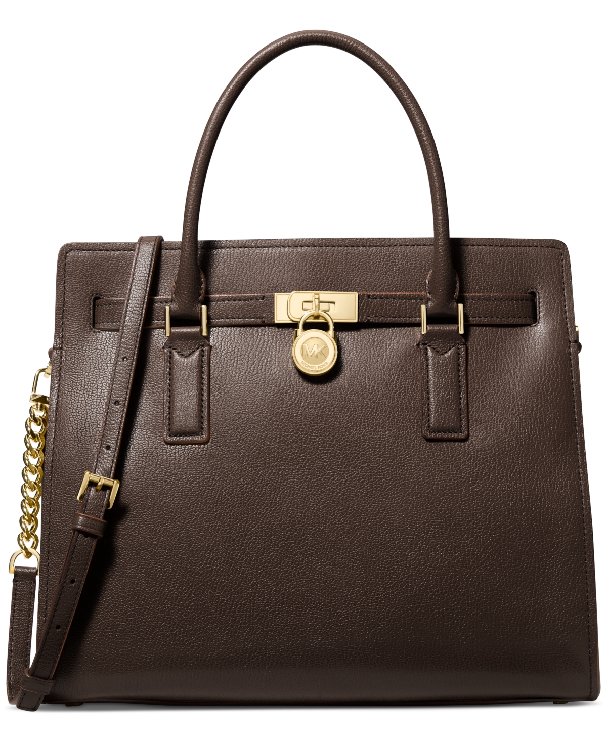 Click here for Michael Kors Hamilton Moderne Large Leather Satche... prices
