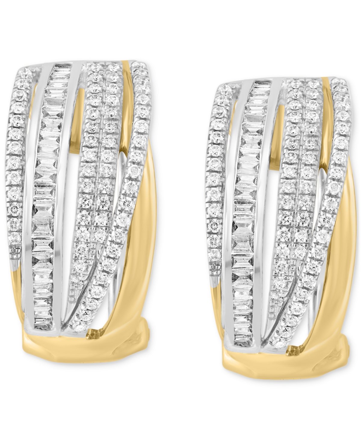 Click here for Effy Diamond Multirow Hoop Earrings (5/8 ct. t.w.)... prices