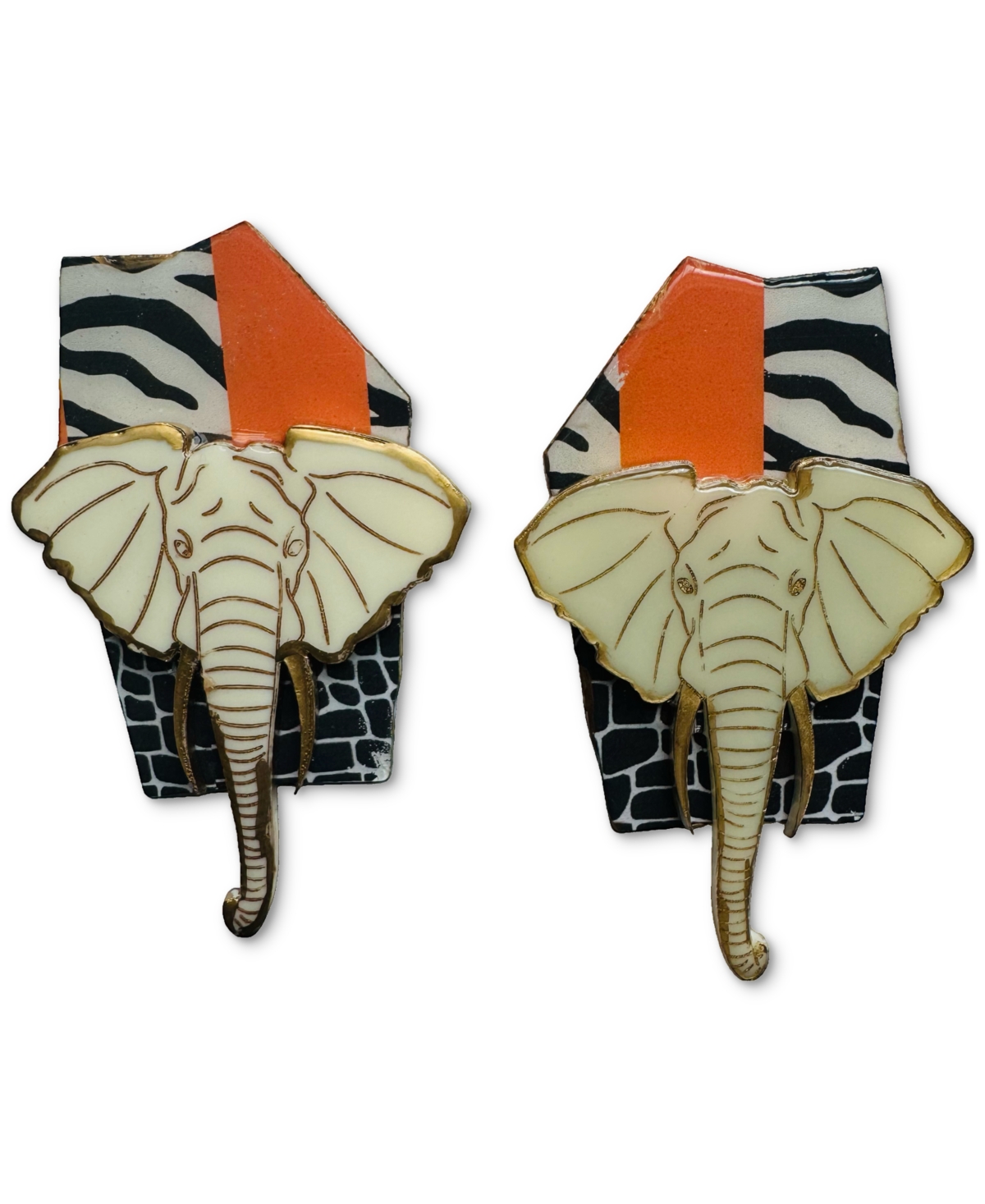 Click here for Swanky Designs Ella Studs Earrings - Orange prices