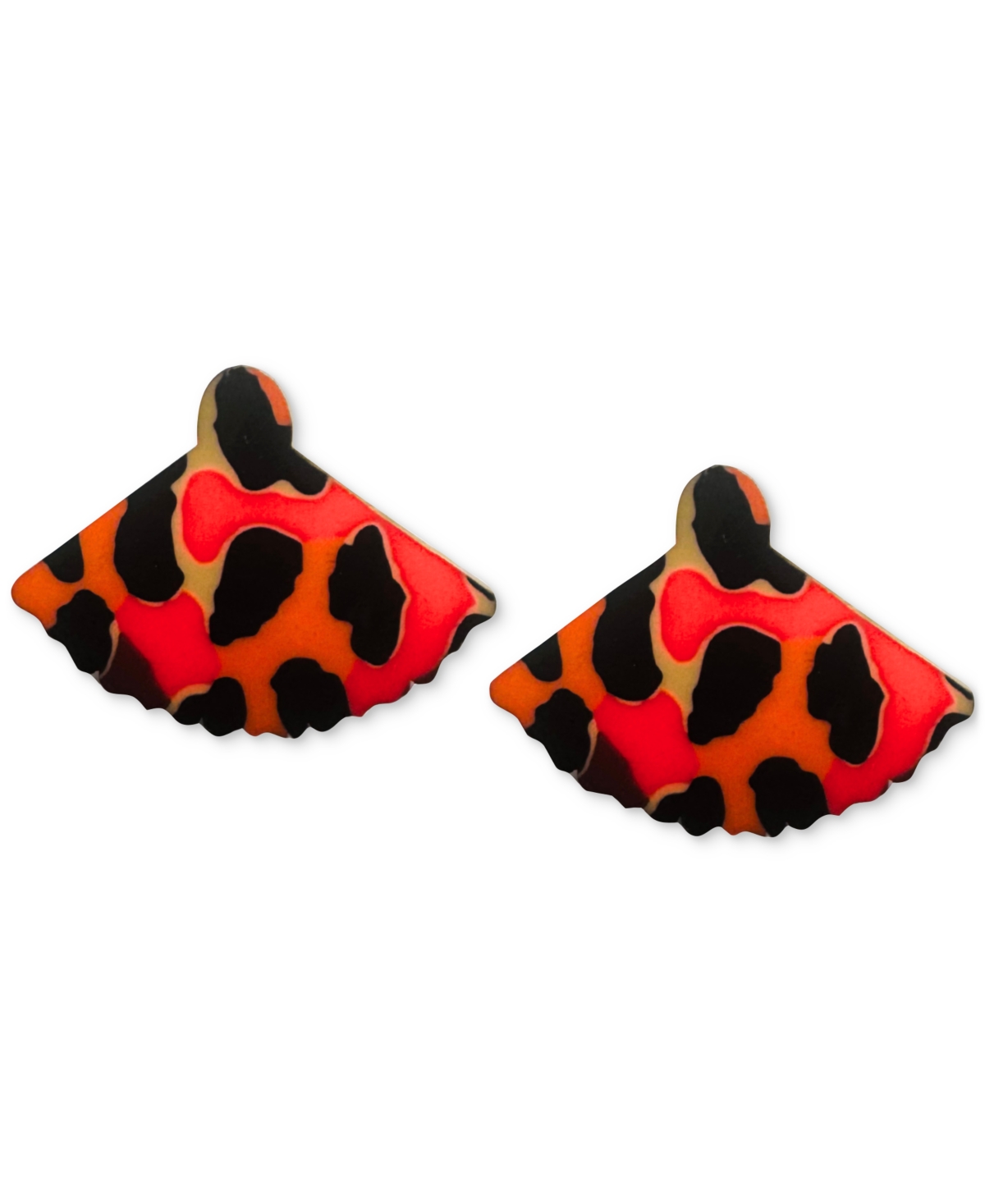 Click here for Swanky Designs Liora Mini Fan Stud Earrings - Oran... prices