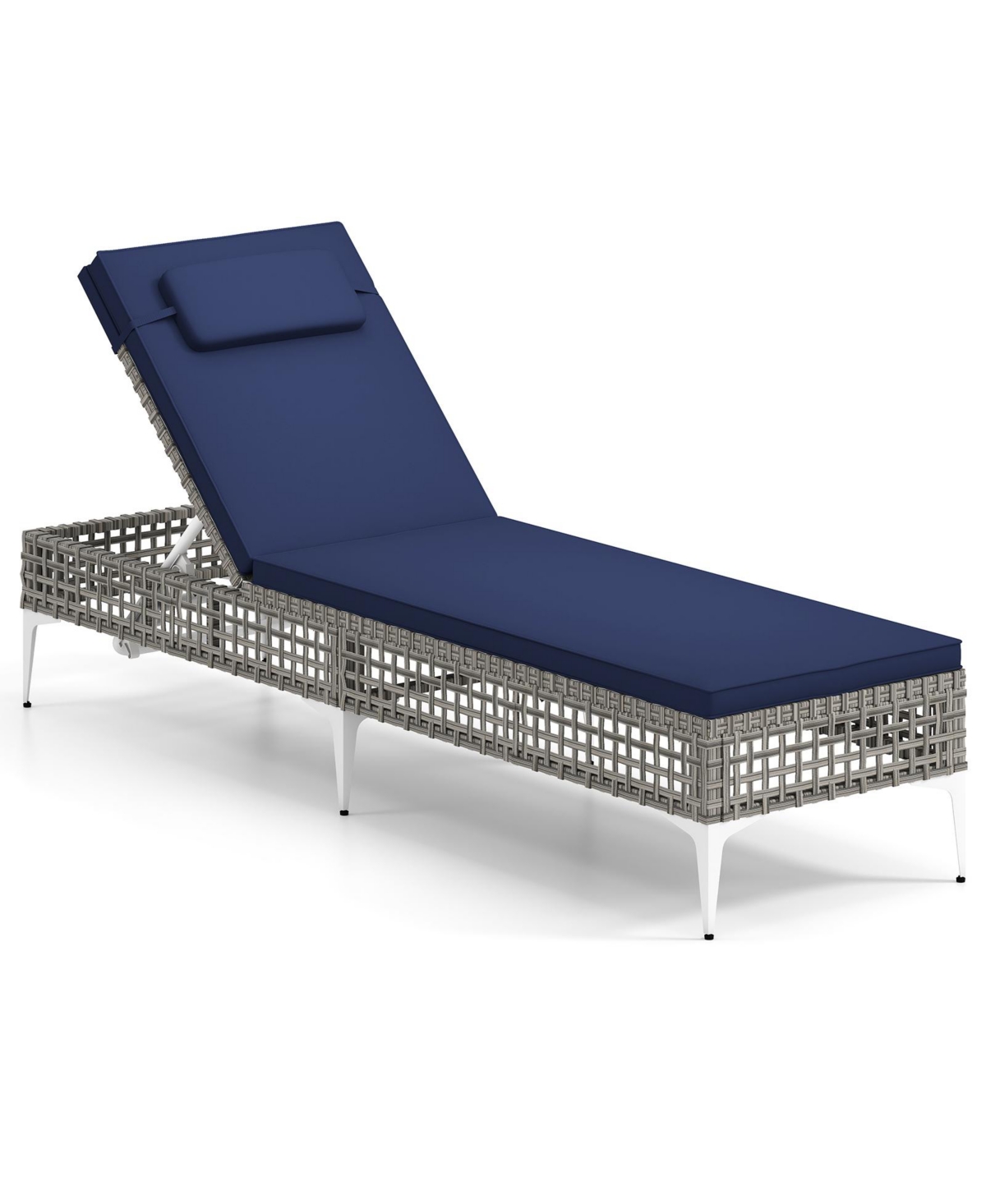 Click here for Gymax Patio Chaise Lounge Chair w/ 6-Position Adju... prices