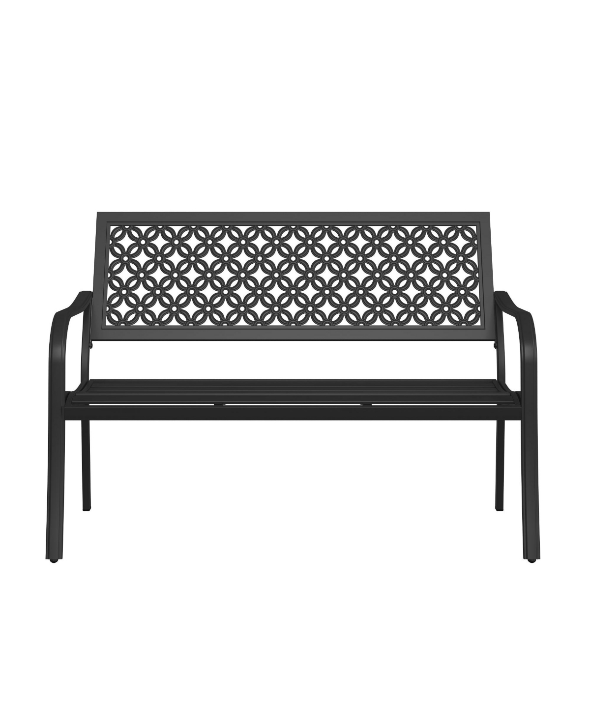 Click here for Mondawe All-Iron Park Chair With Floral Backrest M... prices