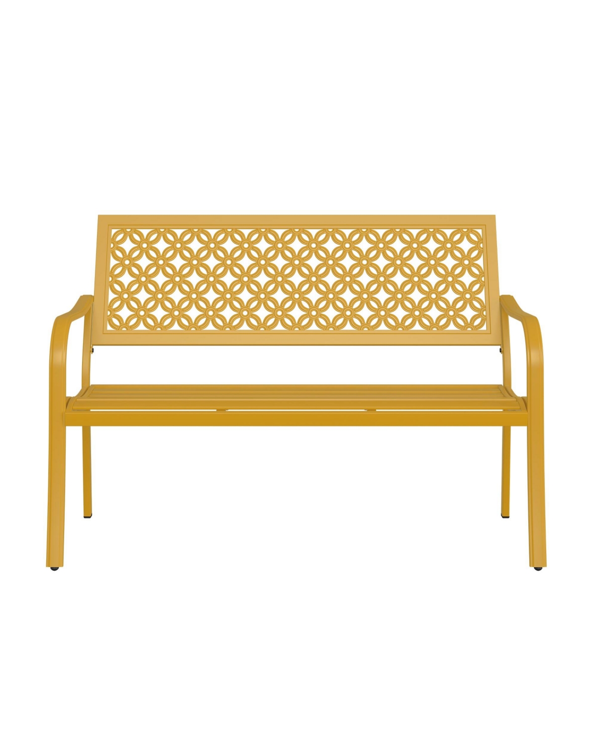 Click here for Mondawe All-Iron Park Chair With Floral Backrest M... prices