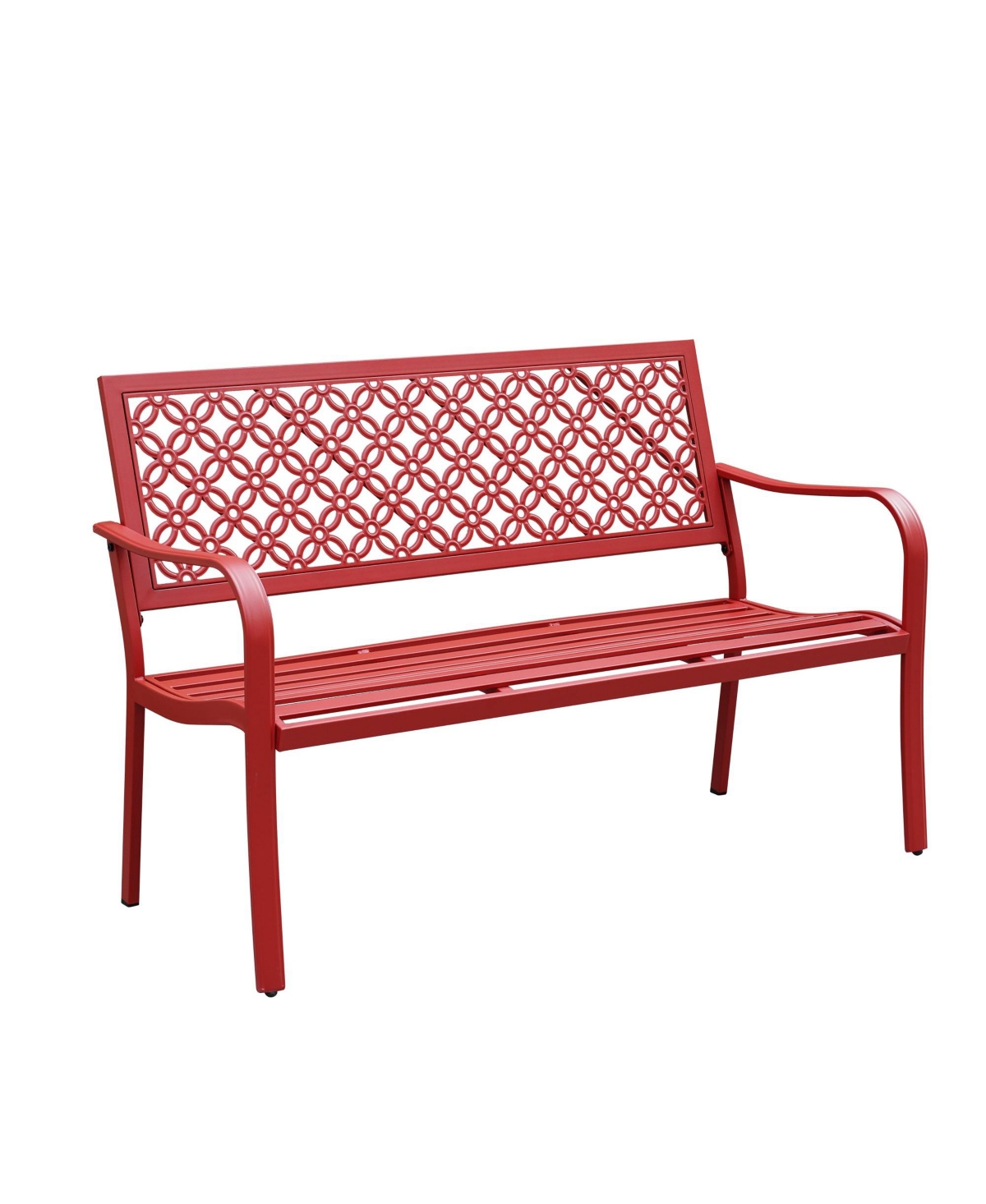 Click here for Mondawe All-Iron Park Chair With Floral Backrest M... prices