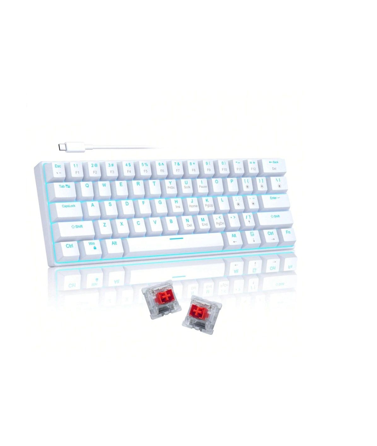 Click here for Risokeys 60 Wired Mechanical Gaming Keyboard  Ice... prices