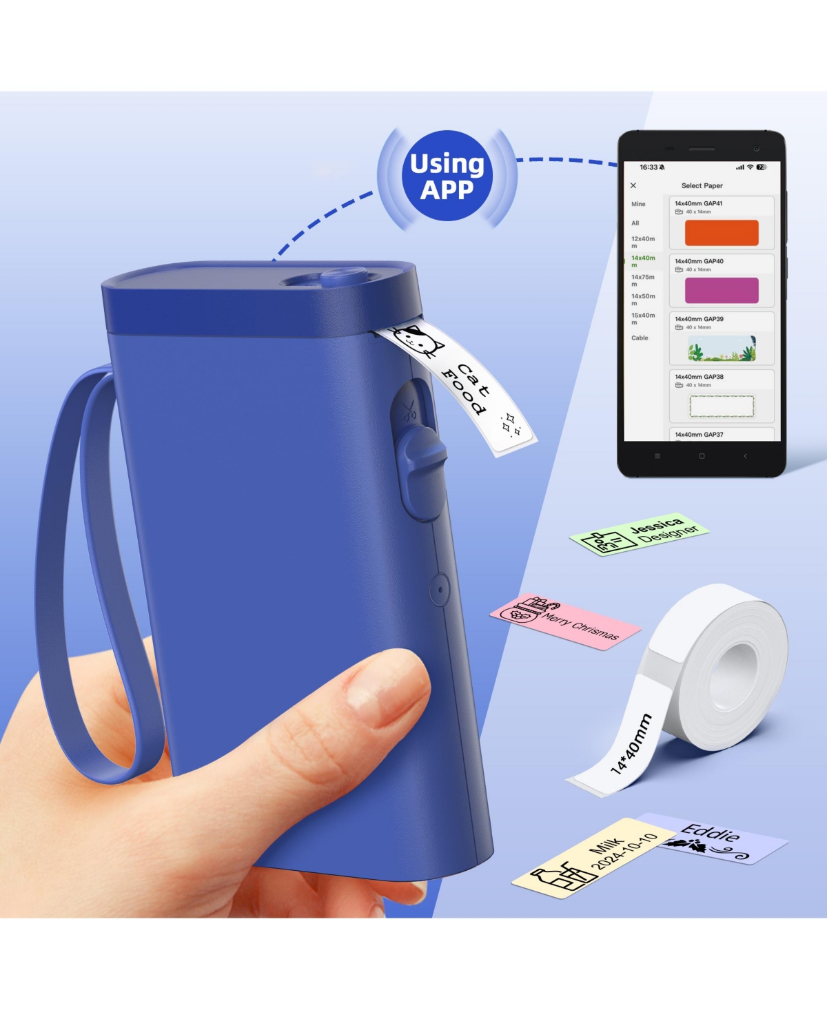 Click here for Polono Label Maker Machine with Tape  P21-a Blueto... prices