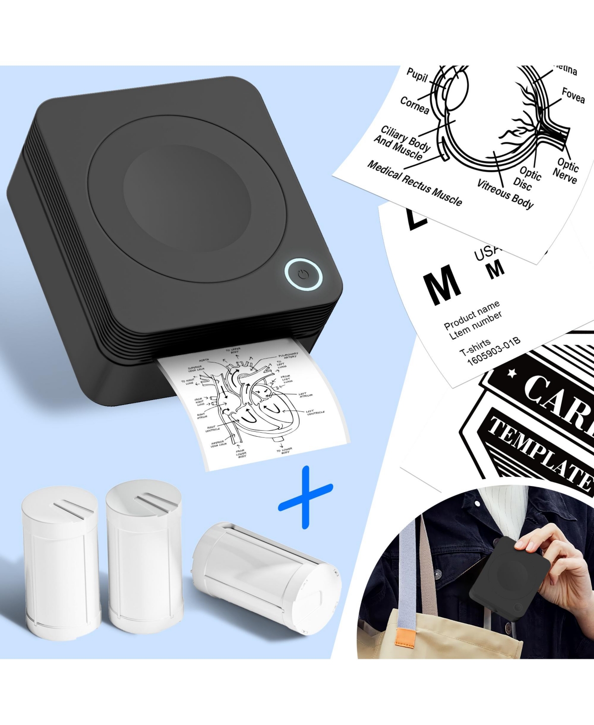 Click here for Polono Sticker Printer  PM230-a Mini Thermal Print... prices