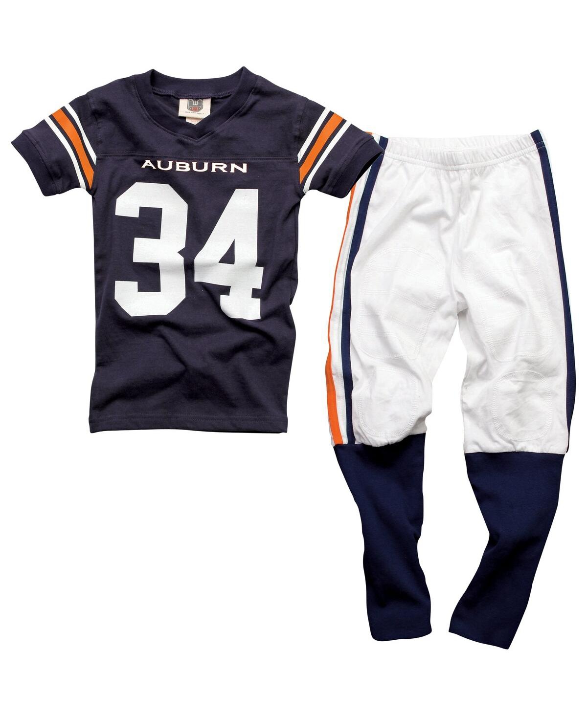 Click here for Wes & Willy Big Boys and Girls Navy Blue Auburn Ti... prices