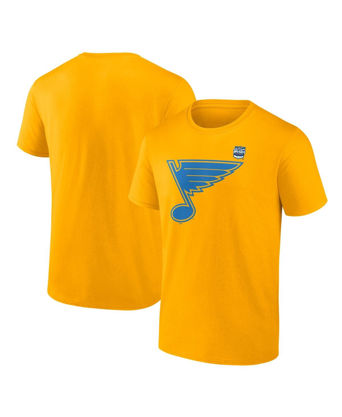 Click here for Fanatics Mens Gold St. Louis Blues Primary Logo T-... prices