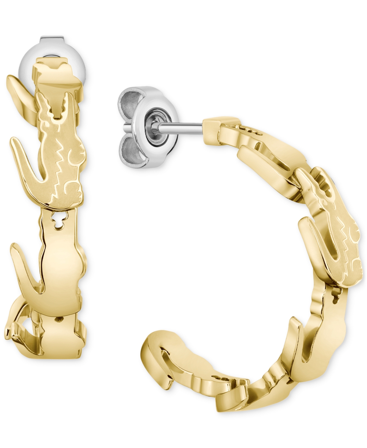 Click here for Lacoste Small Crocodile C-Hoop Earrings  0.80 - Go... prices