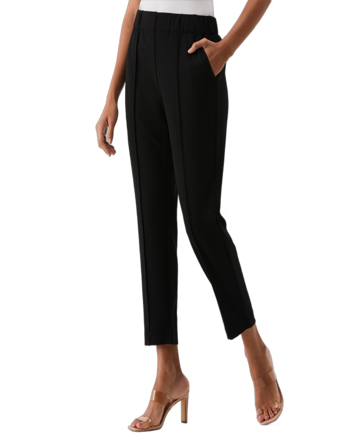 Click here for Rafaella Petite Easy Pull On Pants - Black prices