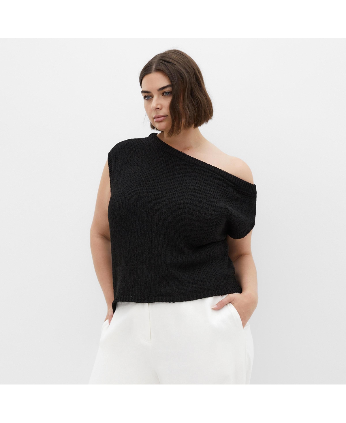 Click here for City Chic Plus Size Lia Top - Black prices
