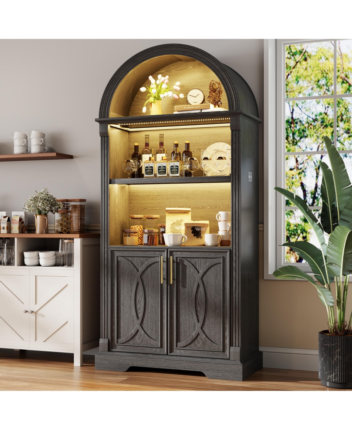 Click here for Vlsrka 71-inch storage cabinet with adjustable she... prices