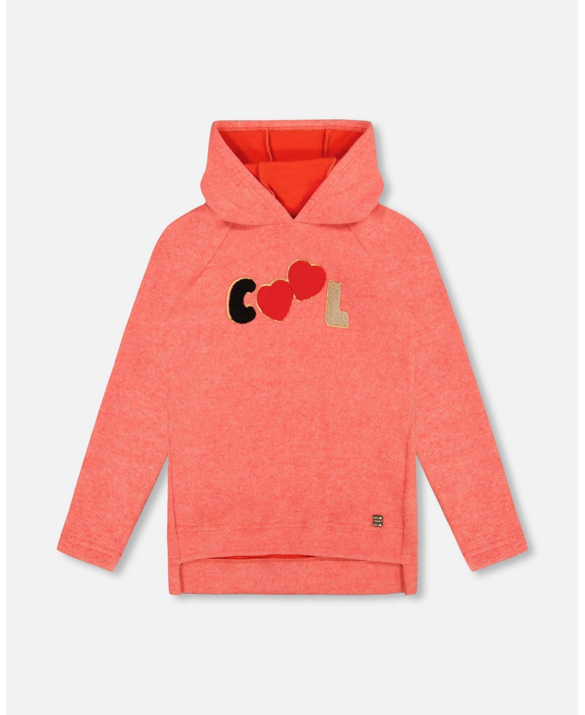 Click here for Deux par Deux Girl Ultra Soft Hooded Tunic Coral -... prices