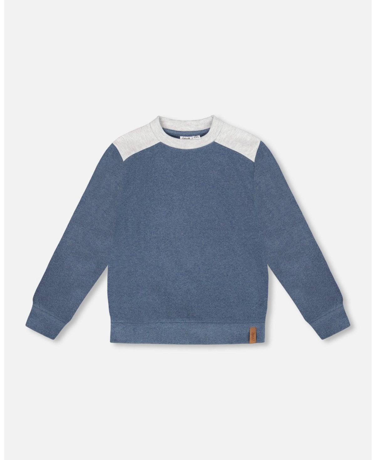 Deux par Deux Boys Super Soft Long Sleeve Flat Back Rib Top with Elbow Patches - Little Kid  Big Kid