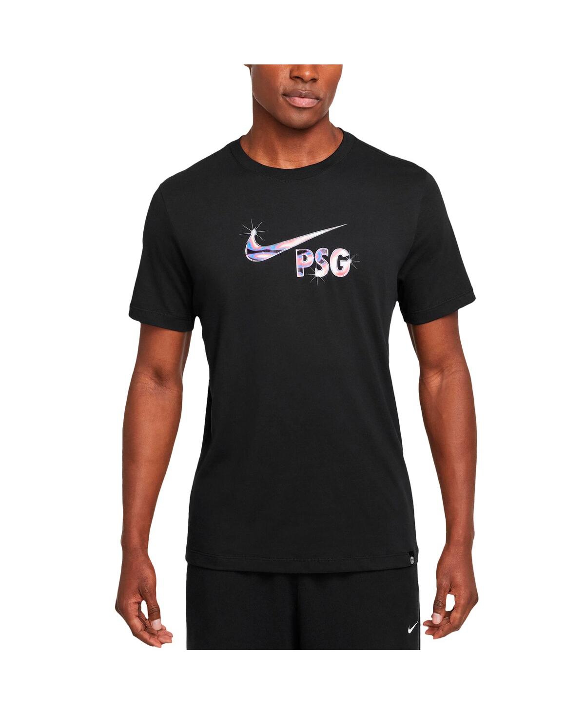 Click here for Nike Mens Black Paris Saint-Germain Swoosh T-Shirt... prices