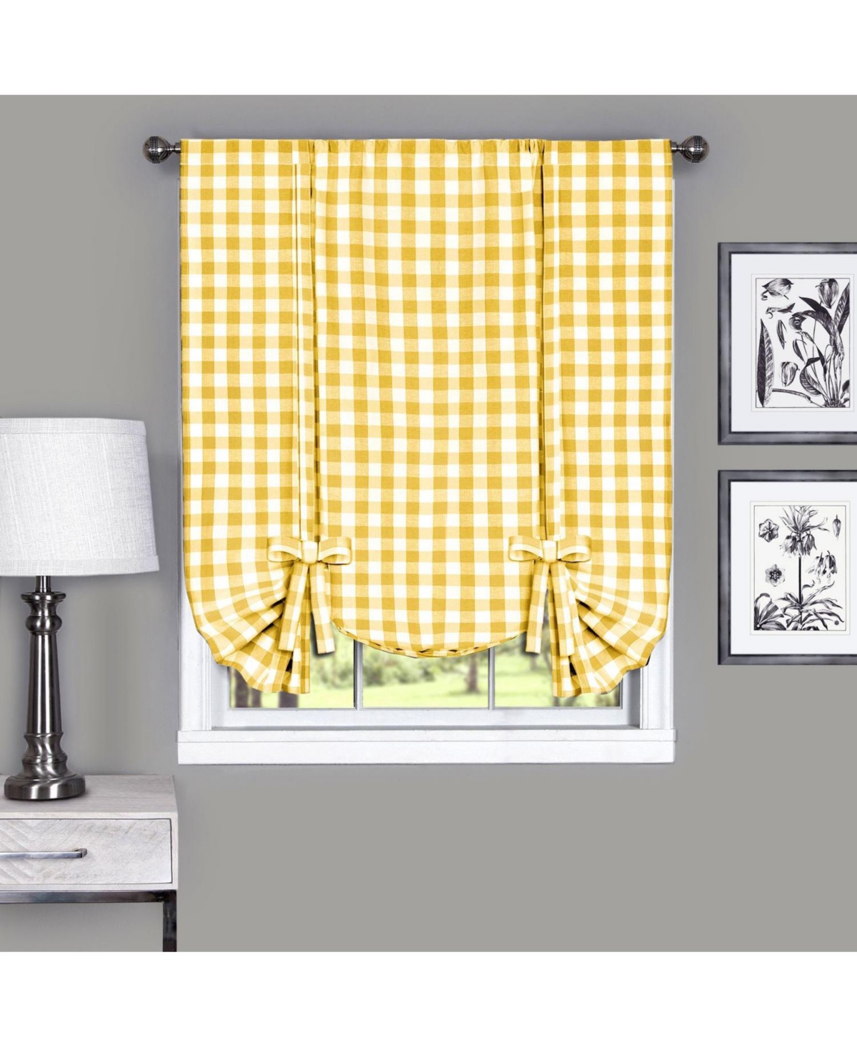 Click here for GoodGram Buffalo Check Gingham Custom Window Curta... prices
