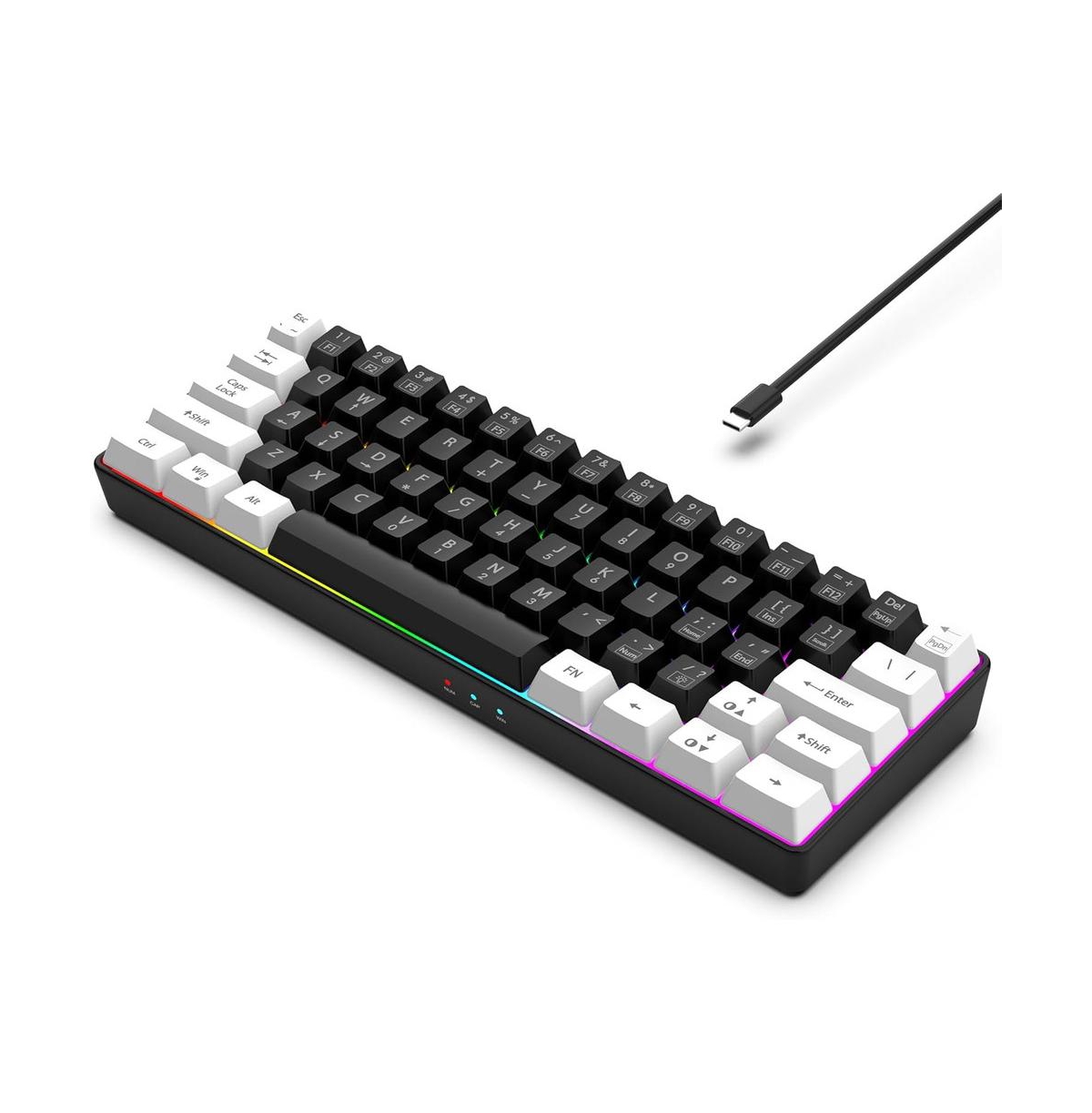 Click here for risokeys 60 Wired Gaming Keyboard  Rgb Backlit Ult... prices