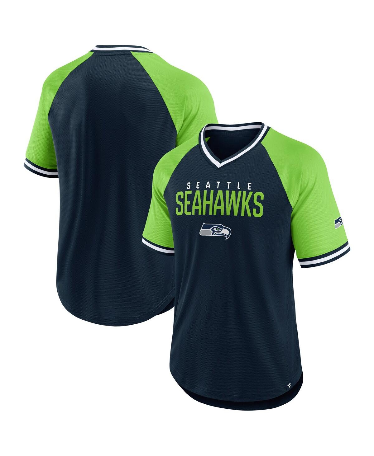 Click here for Fanatics Mens College Navy/Neon Green Seattle Seah... prices