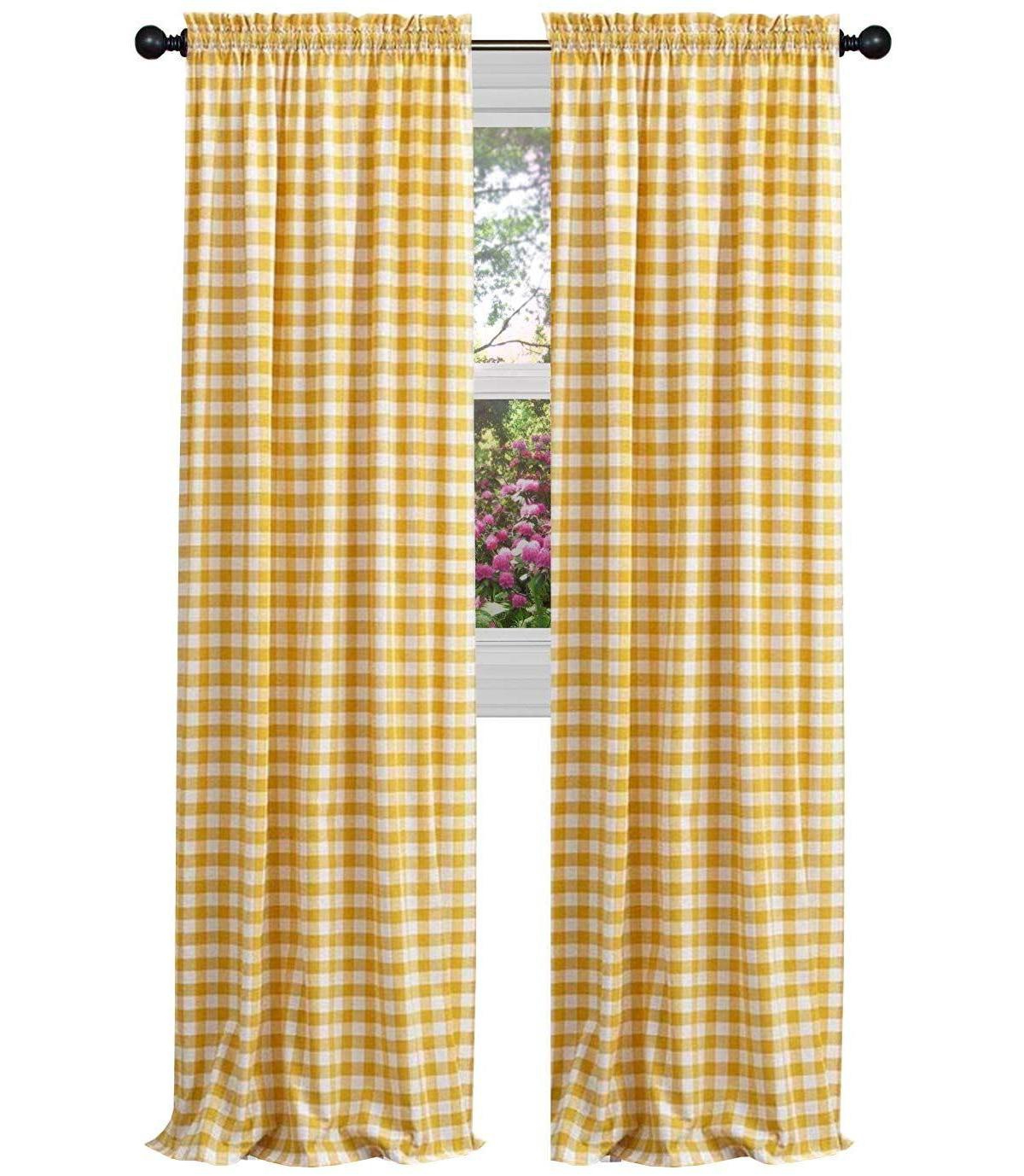 Click here for GoodGram Buffalo Check Gingham Custom Window Curta... prices