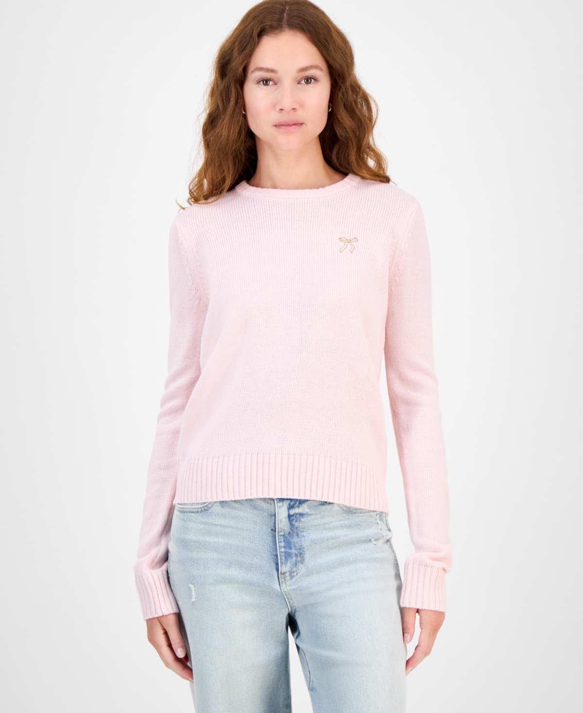 Click here for Just Polly Juniors Embroidered Novelty Crewneck Sw... prices