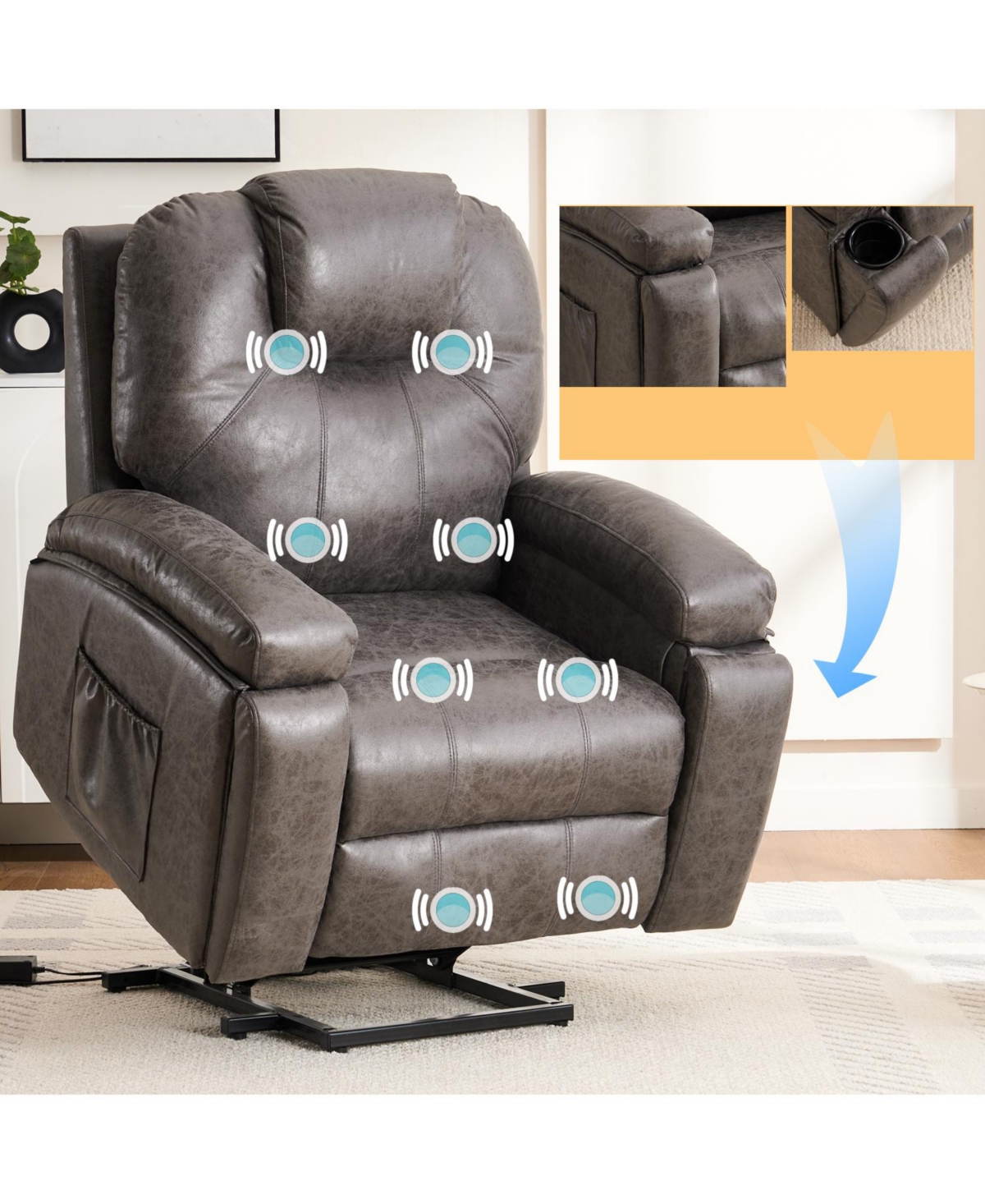 Click here for Flynama Power Lift Recliner Chair with Massage for... prices