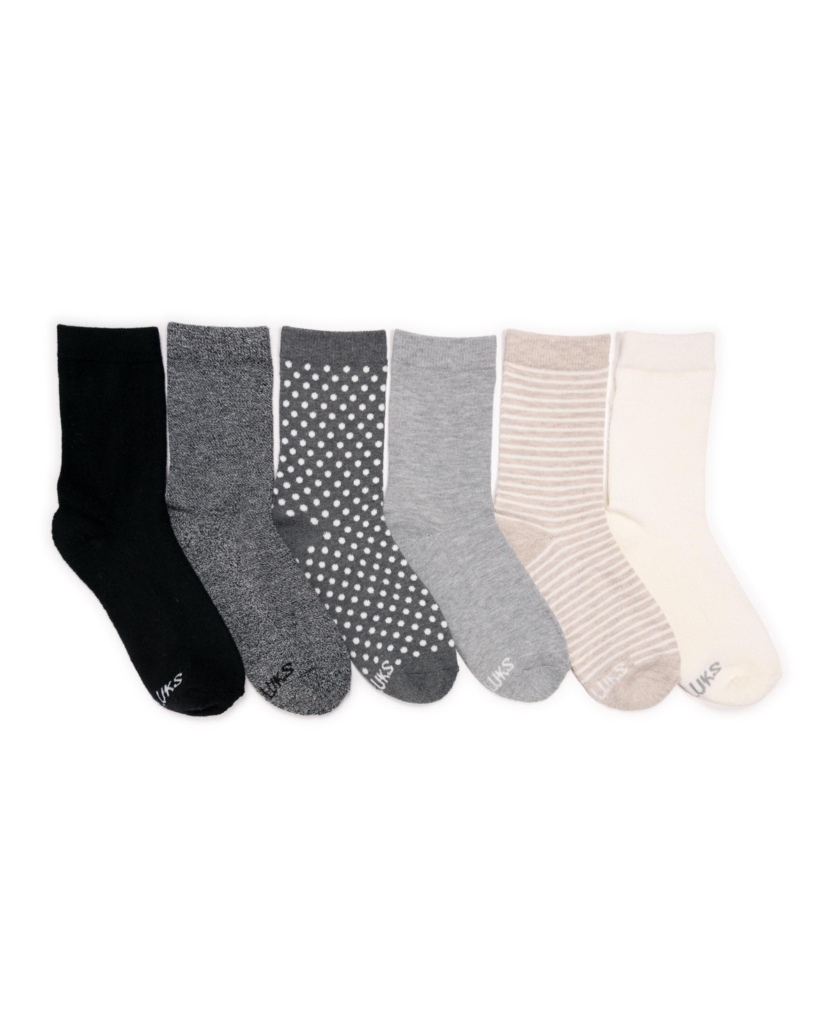 Click here for Muk Luks Womens 6" Dream step Crew - Dark neu... prices