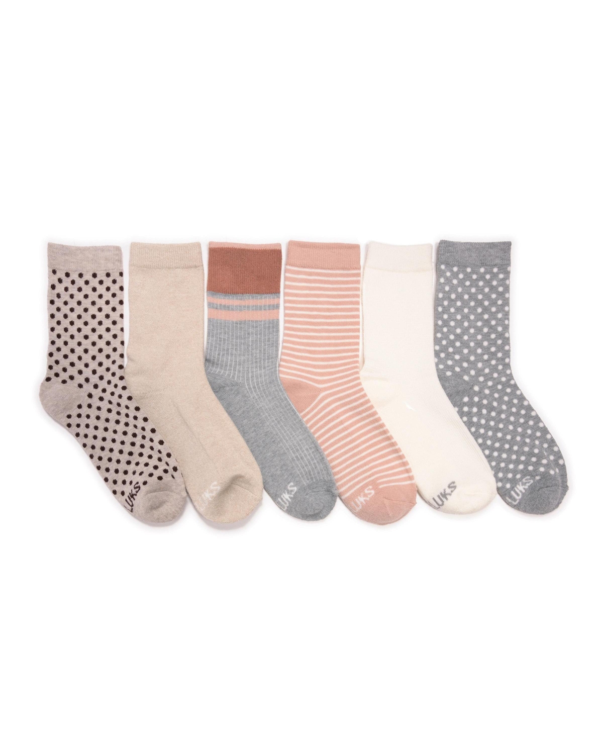 Click here for Muk Luks Womens 6" Dream step Crew - Light ne... prices