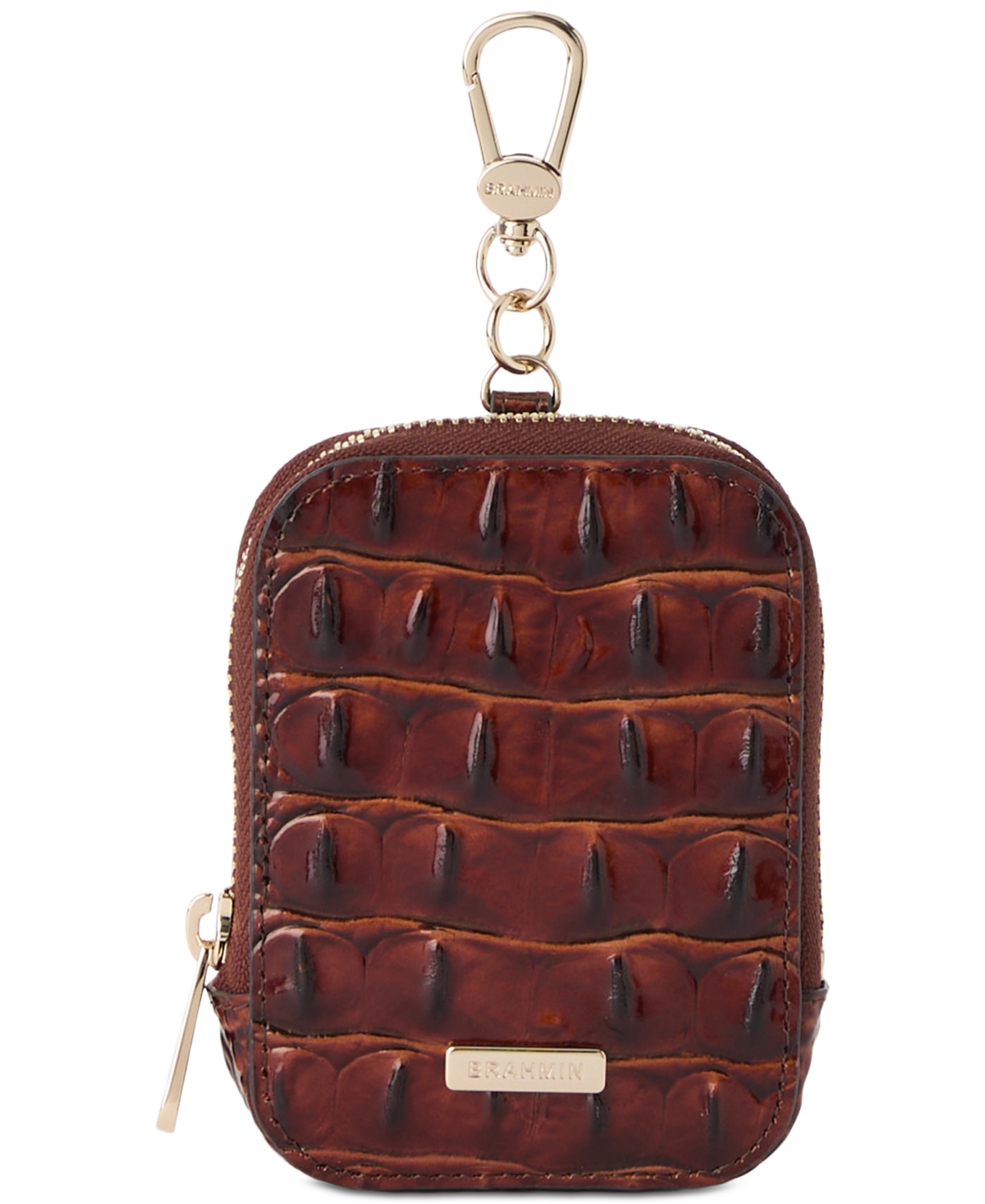 Click here for Brahmin Katelynn Leather Coin Purse - Pecan Melbou... prices