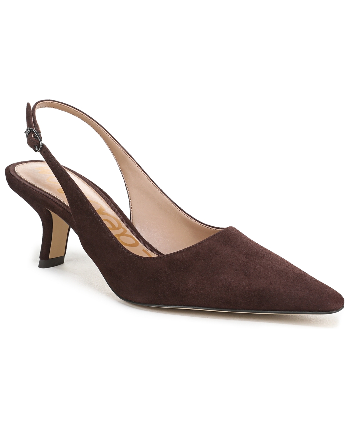 Click here for Sam Edelman Womens Bianka Slingback Kitten-Heel Pu... prices