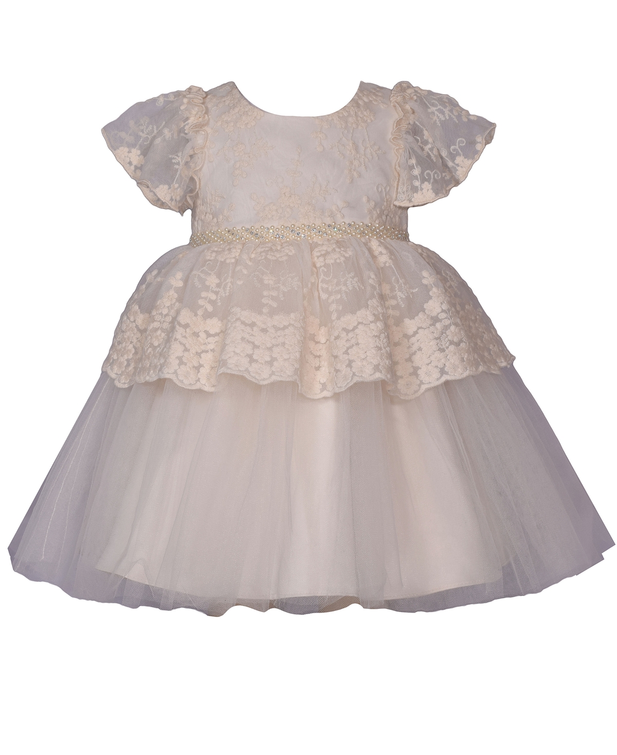 Click here for Bonnie Baby Baby Girls Embroidered Lace Peplum Par... prices