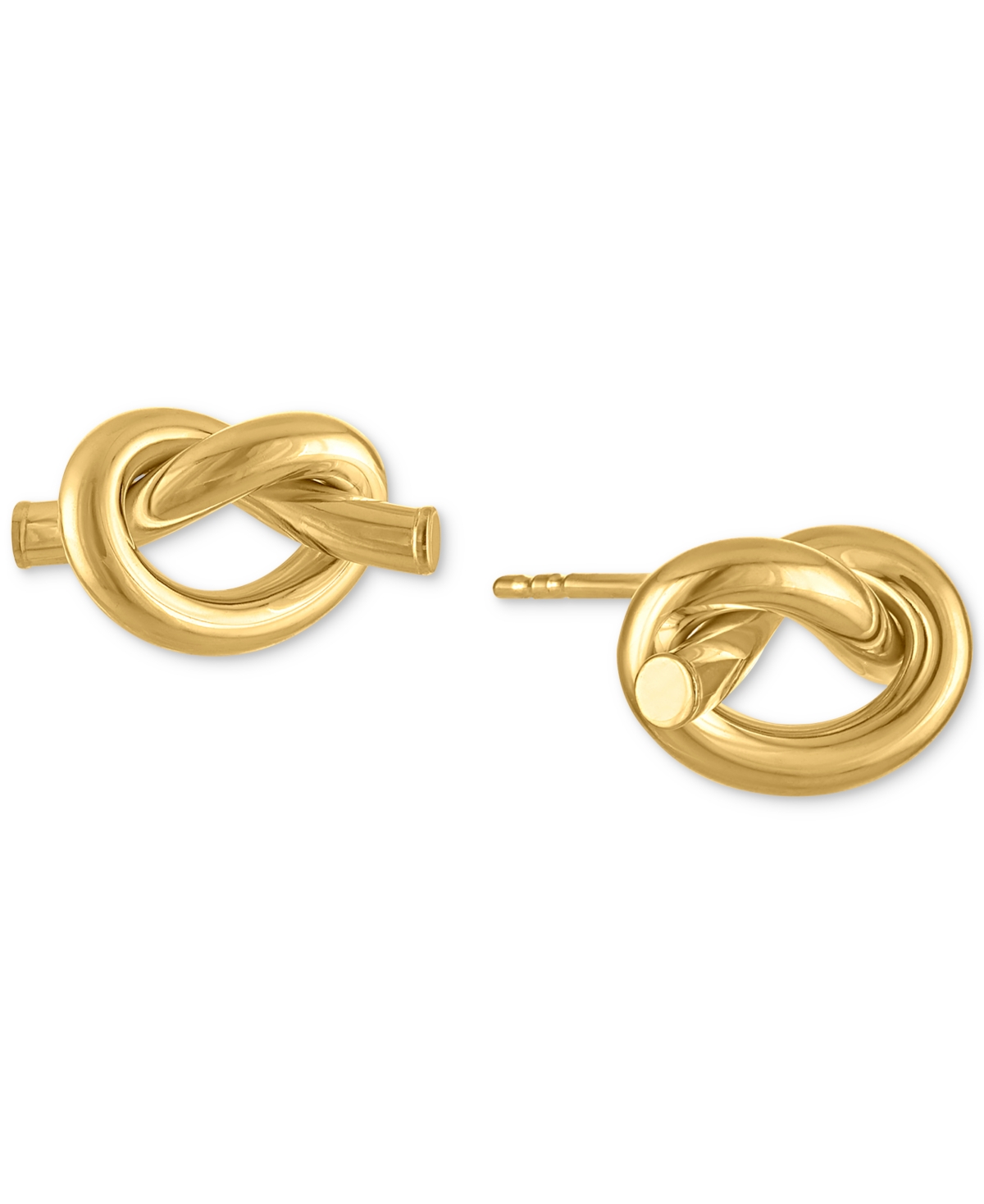 Click here for Polished Love Knot Stud Earrings in 10k Gold - 10K... prices