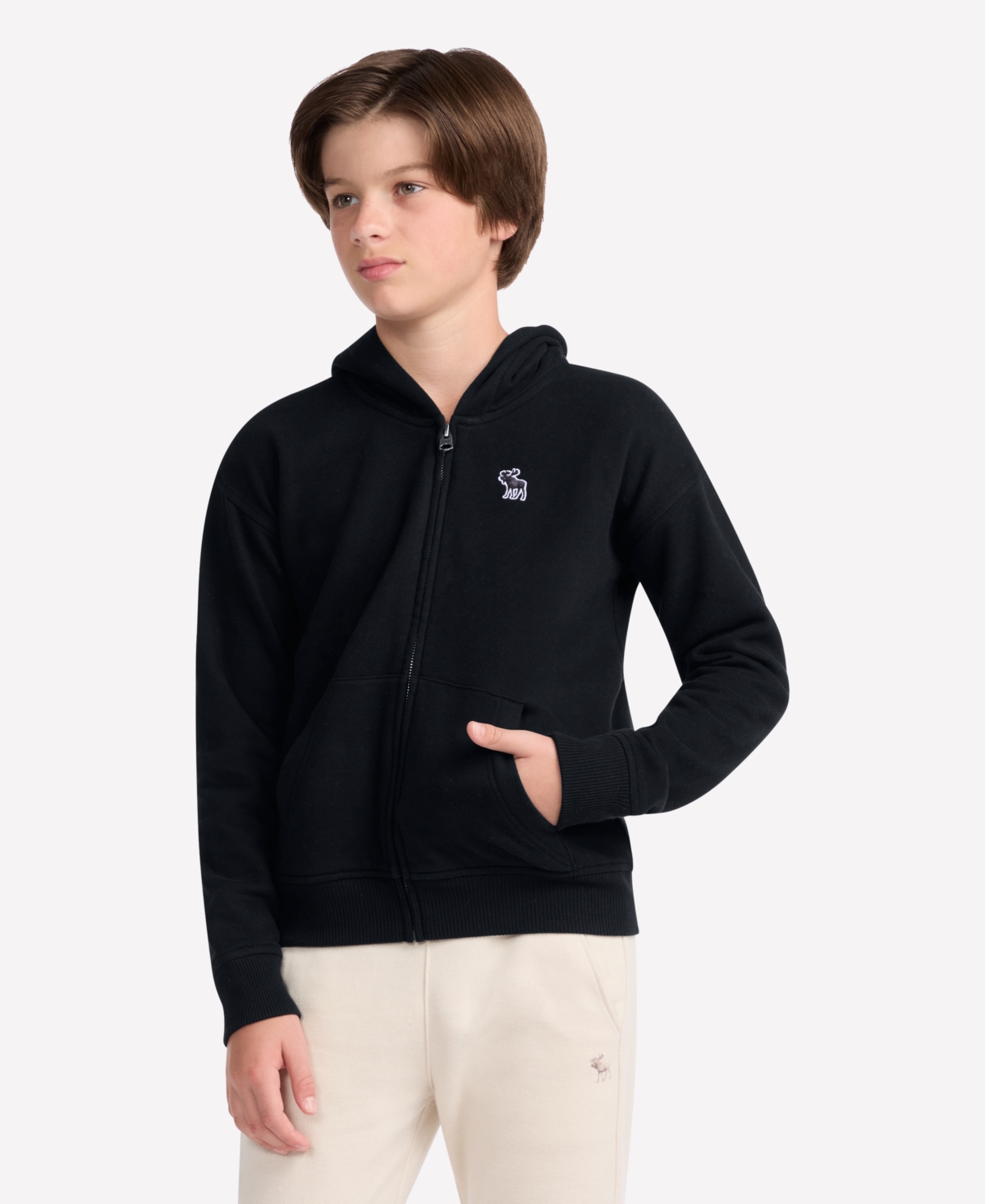 Click here for abercrombie kids Boys Essential Full Zip Hoodie -... prices
