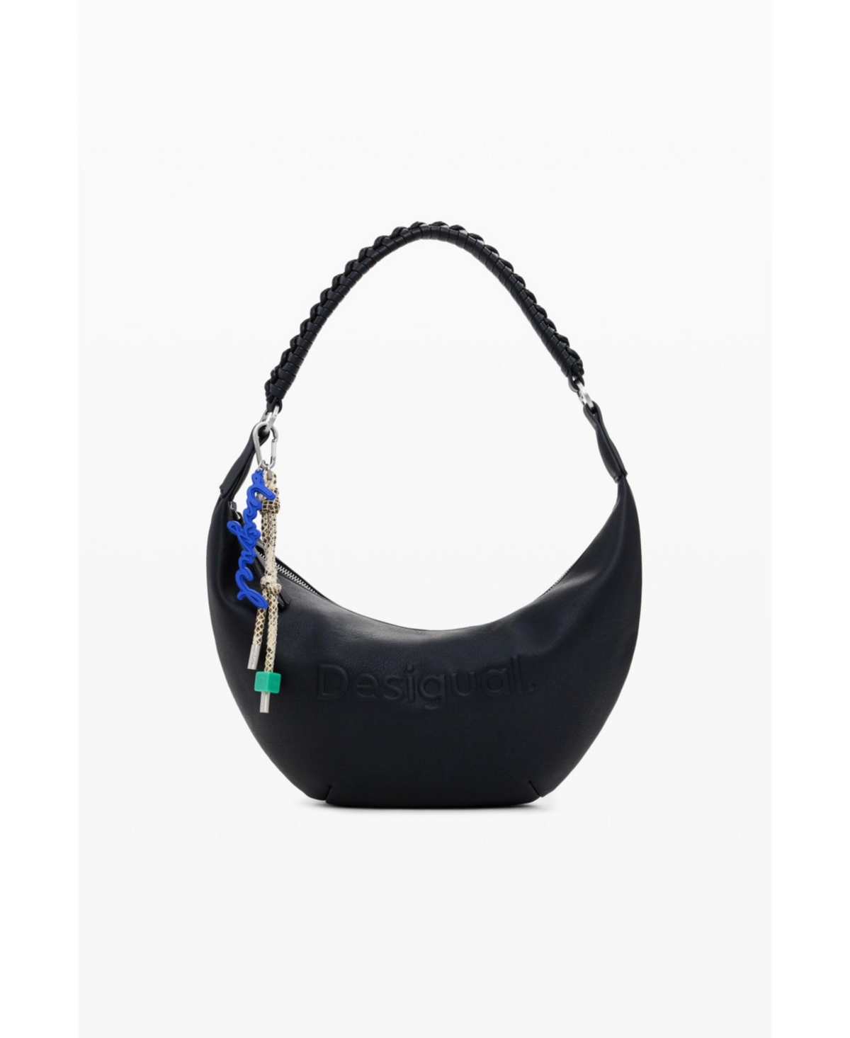 Click here for Desigual Womens Medium faux leather bag with 3D lo... prices