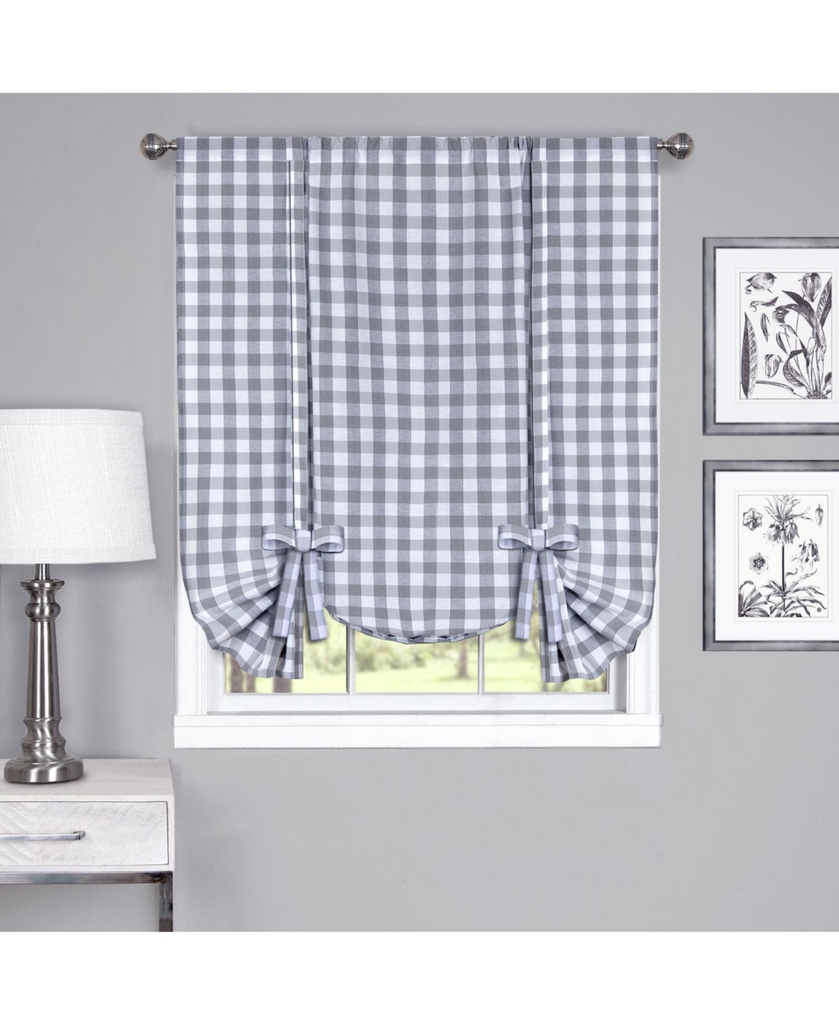 Click here for GoodGram Buffalo Check Gingham Custom Window Curta... prices