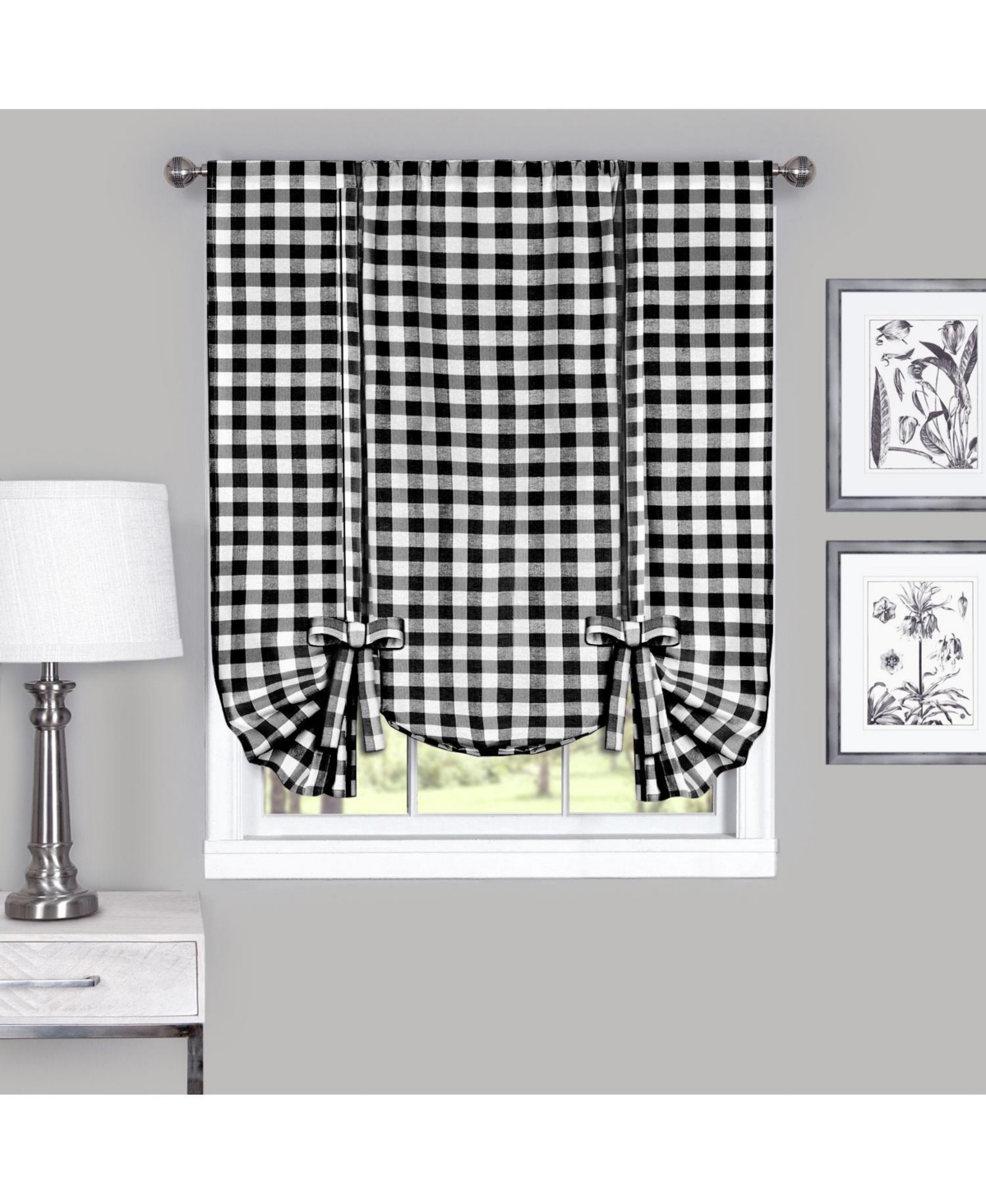 Click here for GoodGram Buffalo Check Gingham Custom Window Curta... prices