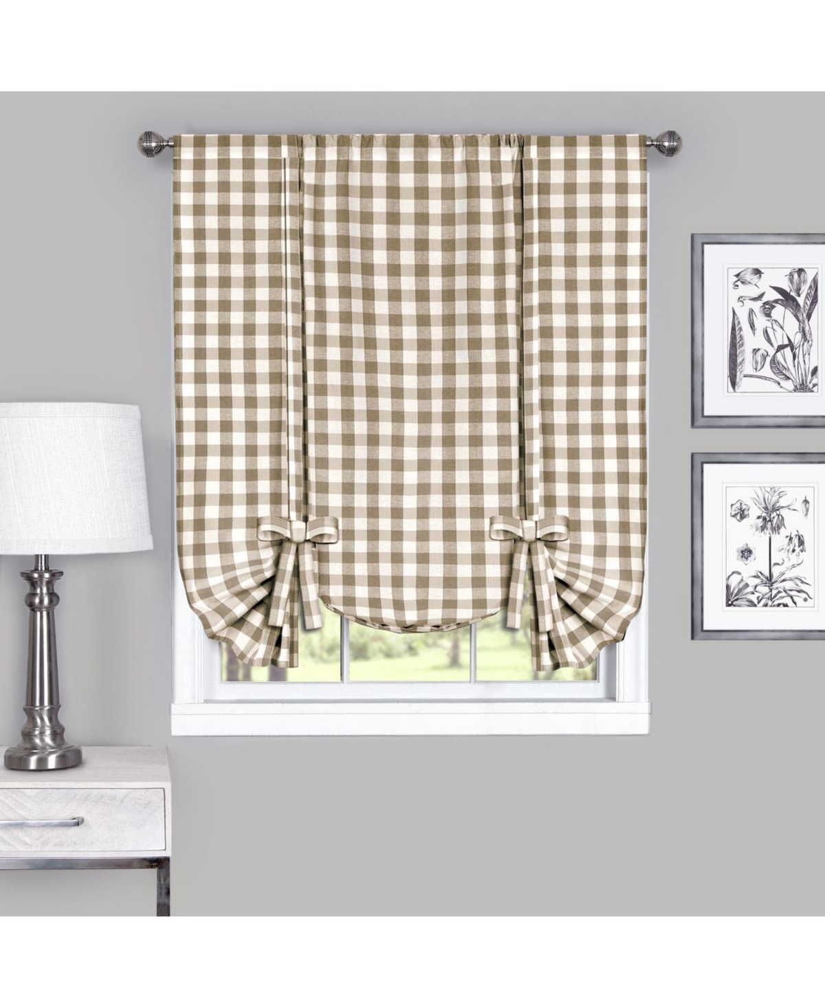 Click here for GoodGram Buffalo Check Gingham Custom Window Curta... prices
