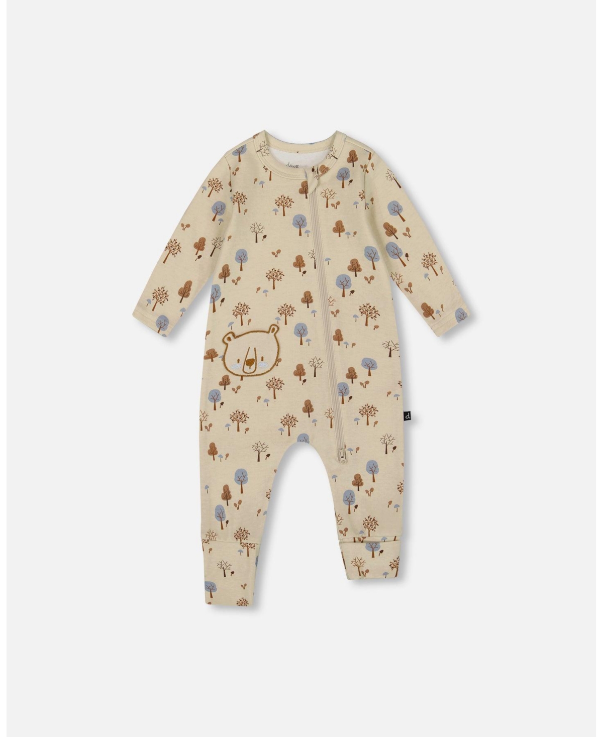 Click here for Deux par Deux Baby Boy Cotton Zipped Romper Beige... prices