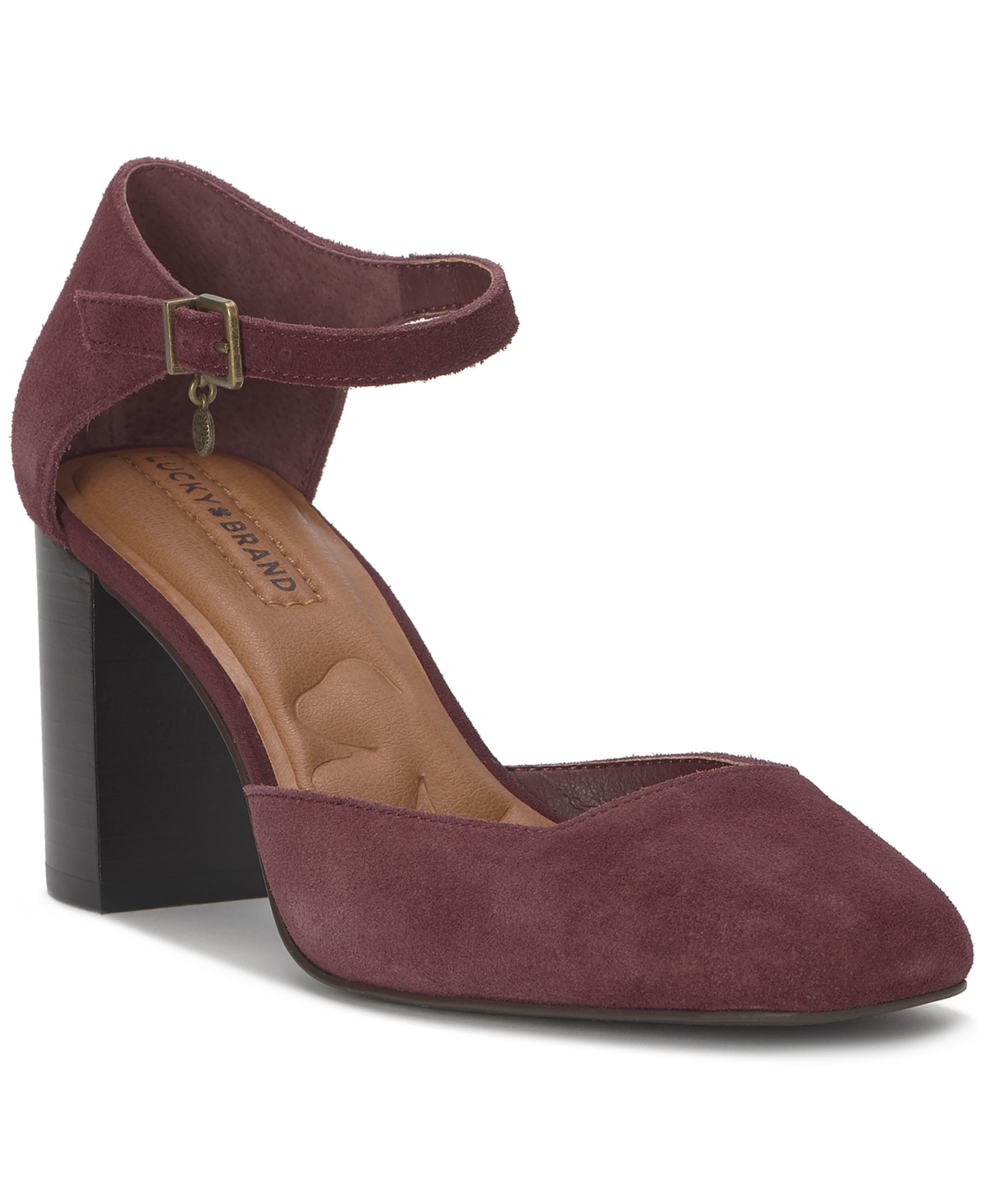 Click here for Lucky Brand Womens Kanira Square-Toe Stacked Heel... prices