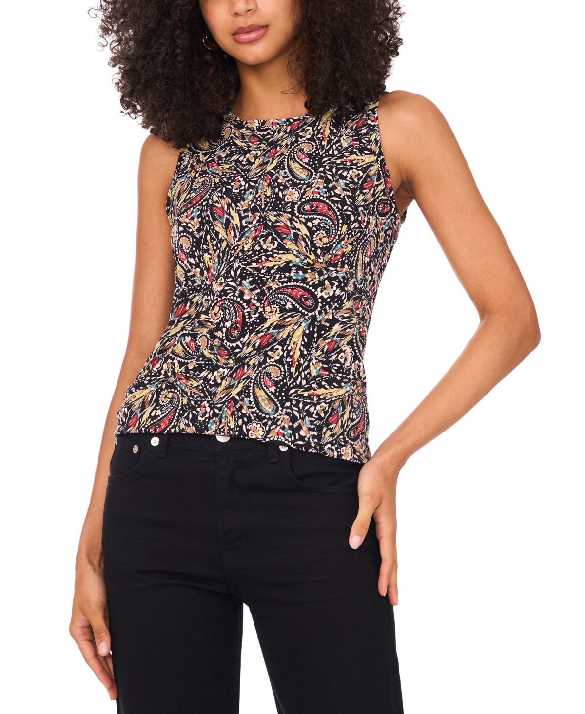 Click here for Vince Camuto Womens Crewneck Sleeveless Tank Top -... prices