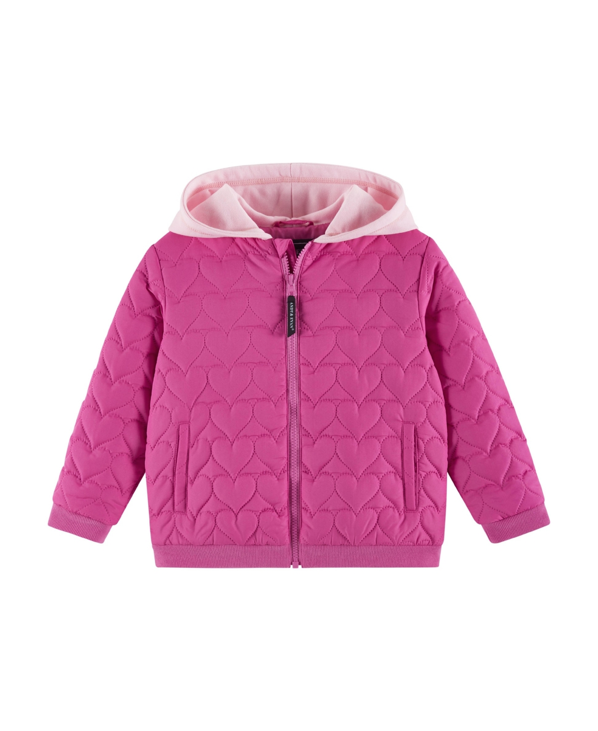 Click here for Andy & Evan Toddler/Child Girls Pink Quilted Heart... prices