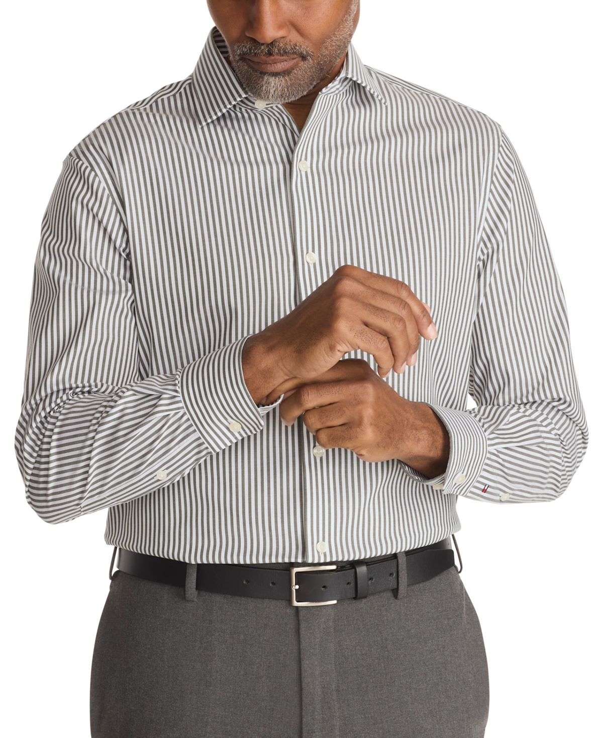Click here for Tommy Hilfiger Mens Flex Regular Fit Dress Shirt -... prices