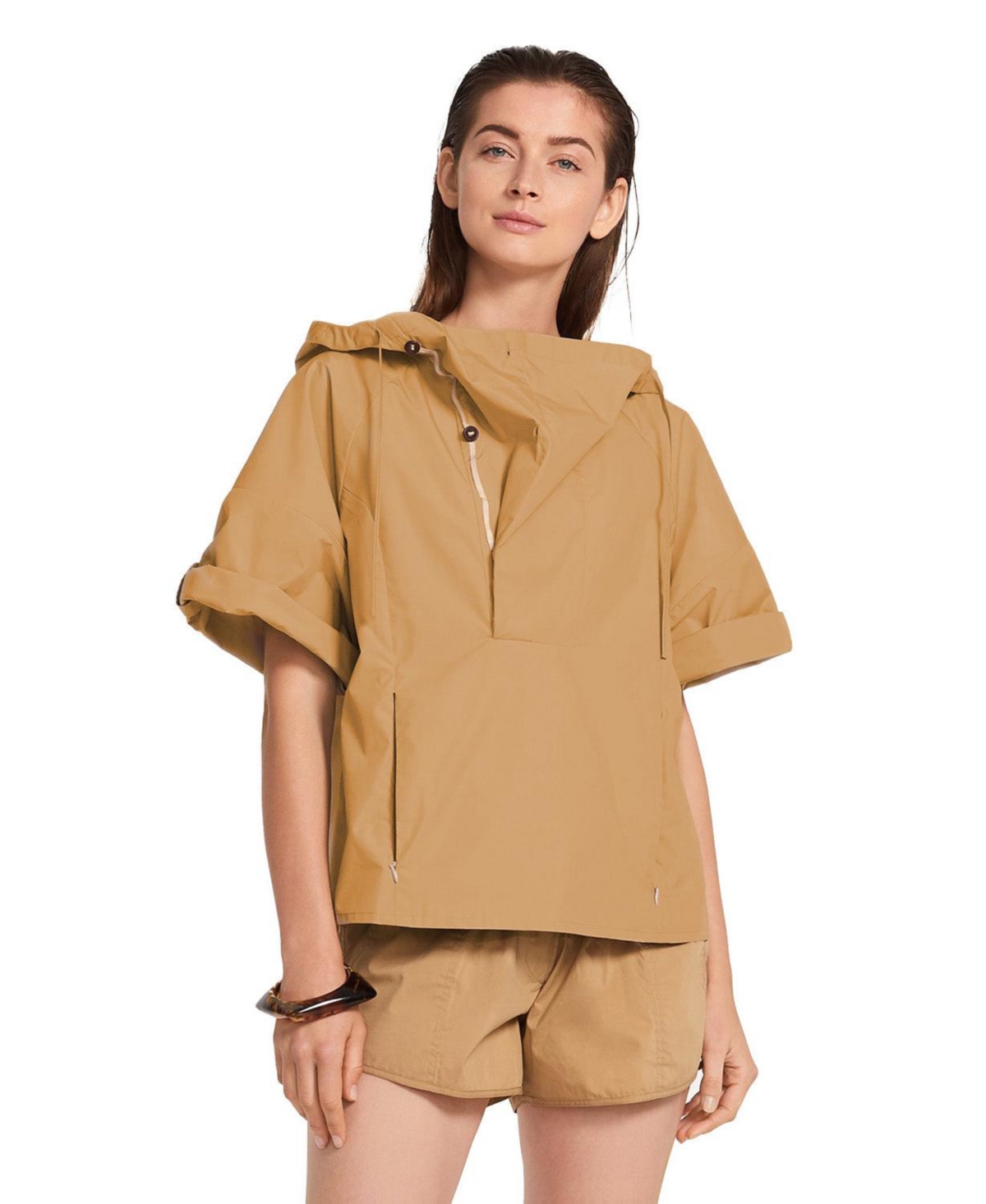 Click here for Ansea Womens The Anorak Shirt - Khaki prices