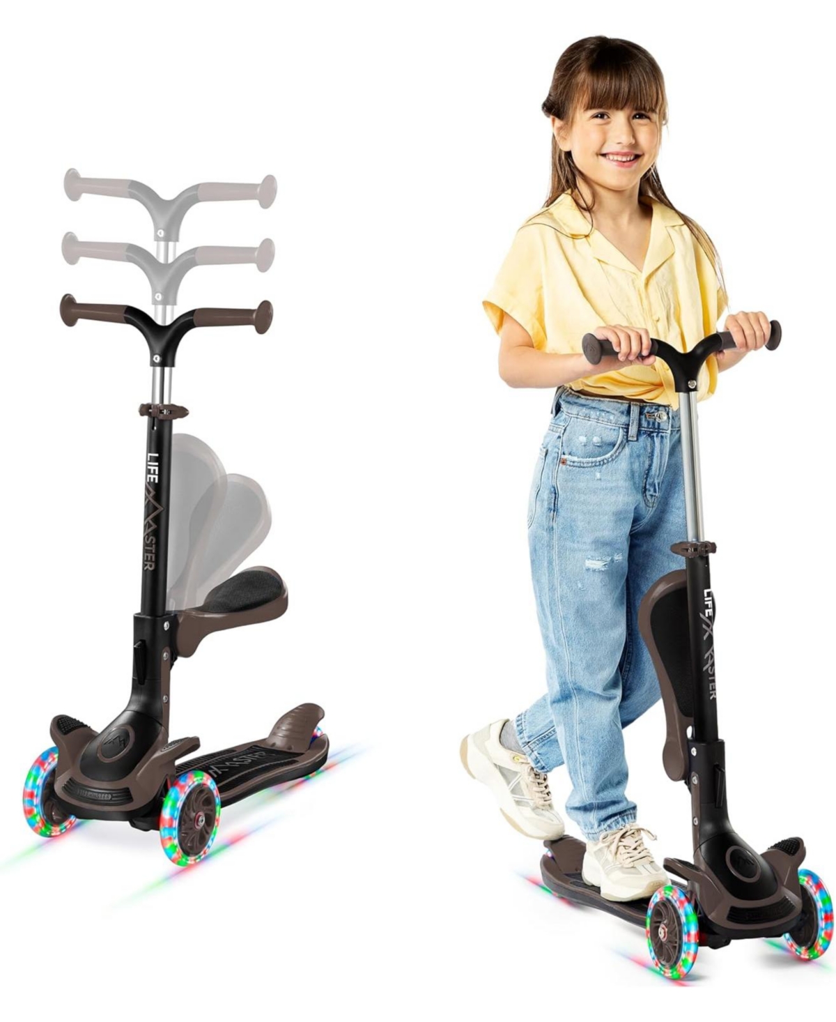Click here for 3 Wheel Scooter for Kids with Foldable Seat  Adjus... prices