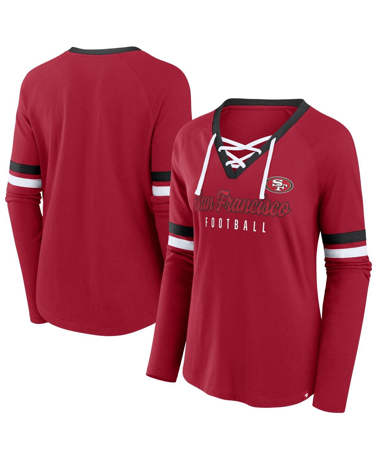 Click here for Fanatics Womens Scarlet San Francisco 49ers Plus S... prices