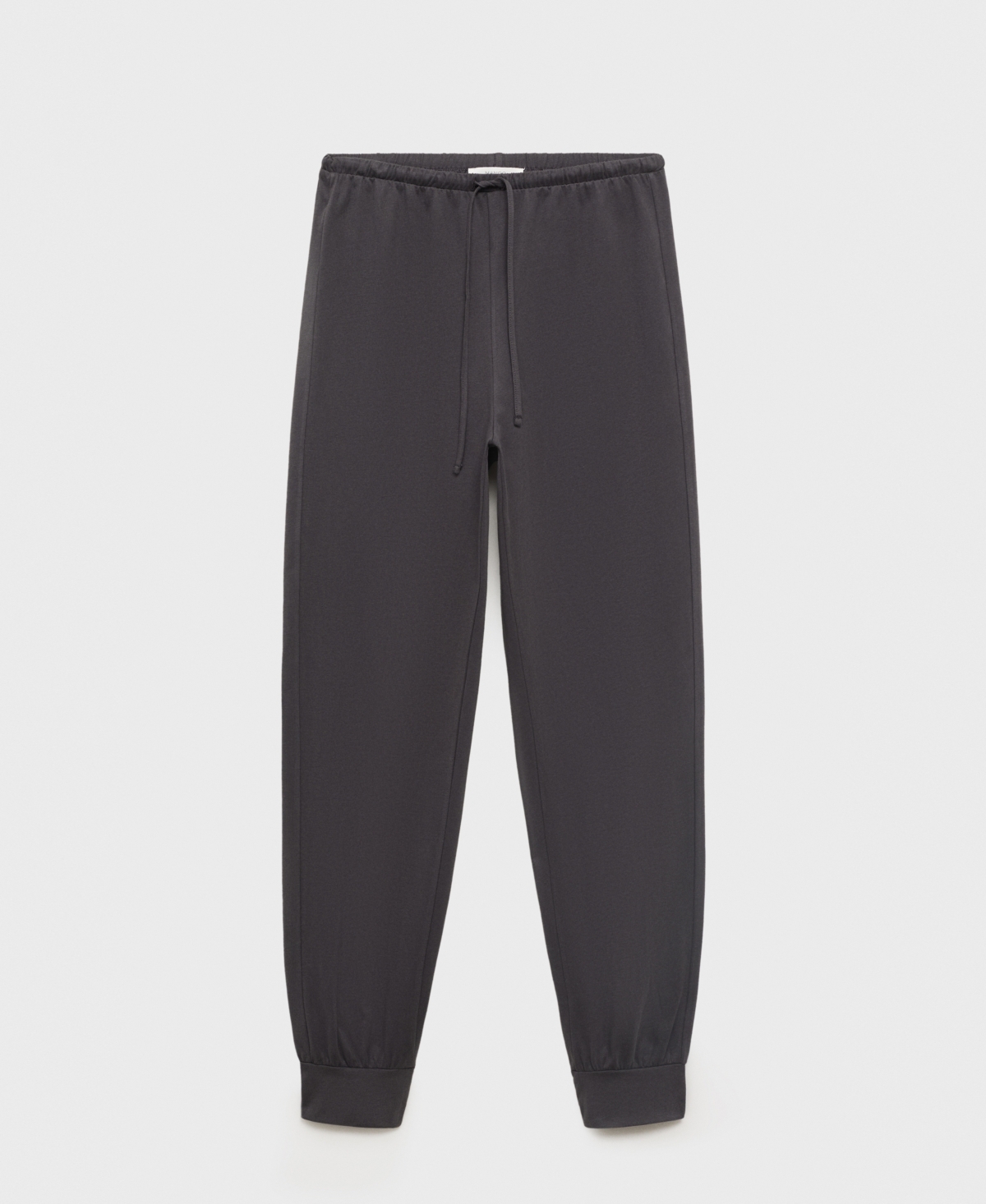 Click here for Mango Womens Soft Finish Jogger Pants - Charcoal prices