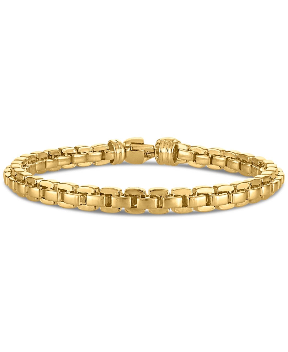 Click here for Mens Venezia Box Link Chain Bracelet in 14k Gold-P... prices