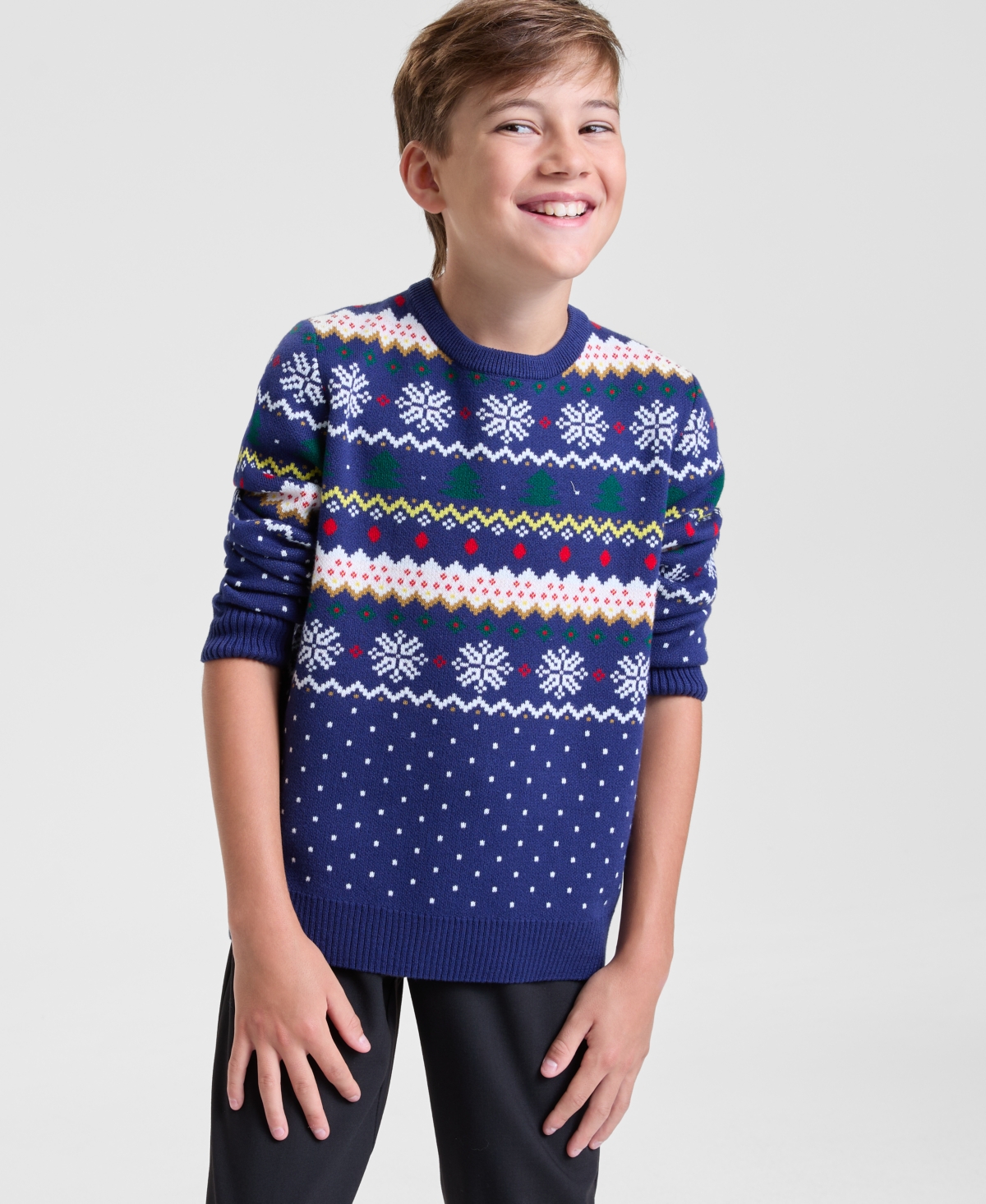 Click here for Holiday Lane Boys Fair Isle Sweater  Macys Exclusi... prices
