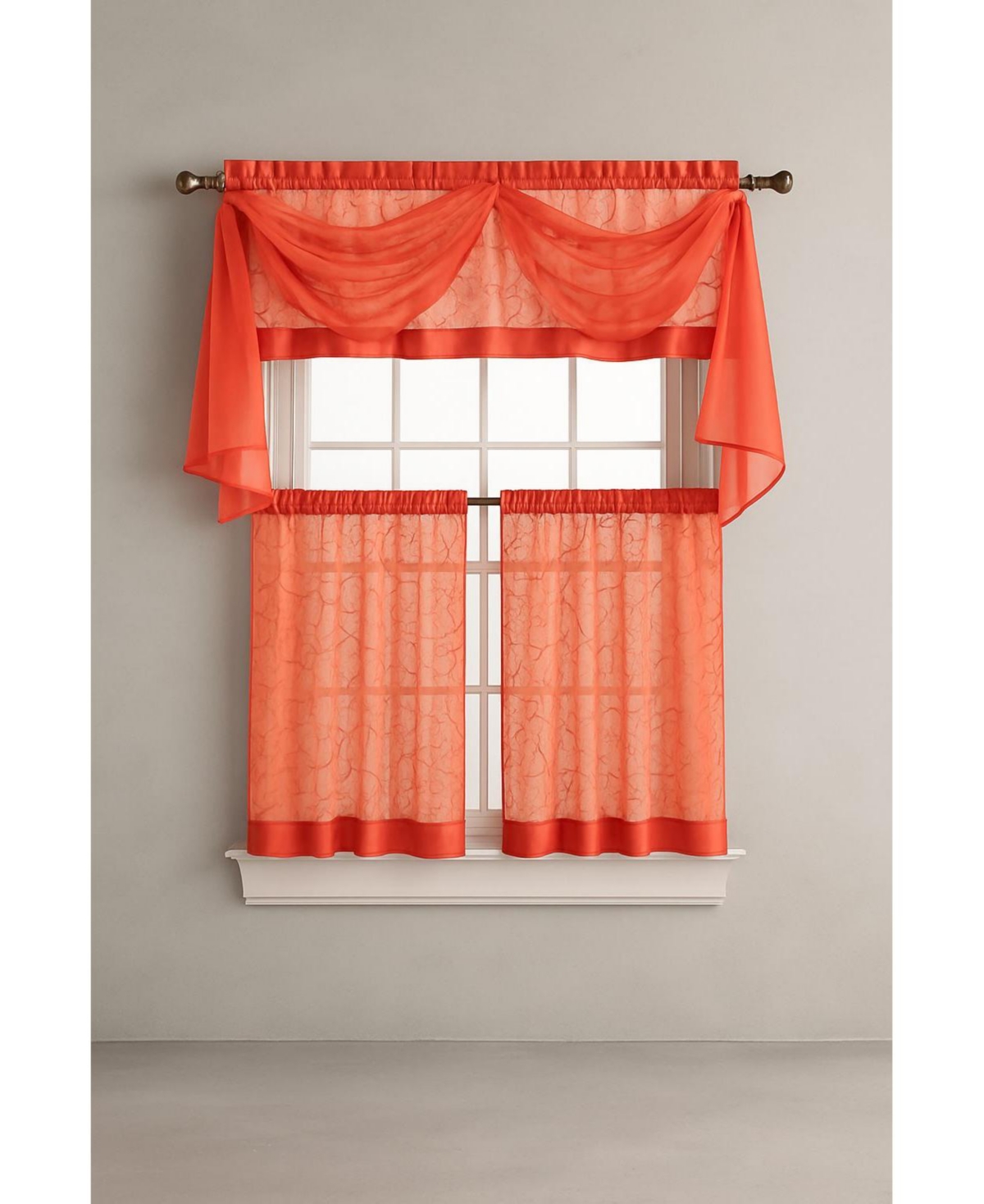 Click here for Kate Aurora Living Complete 4 Piece Linen Leaf Emb... prices